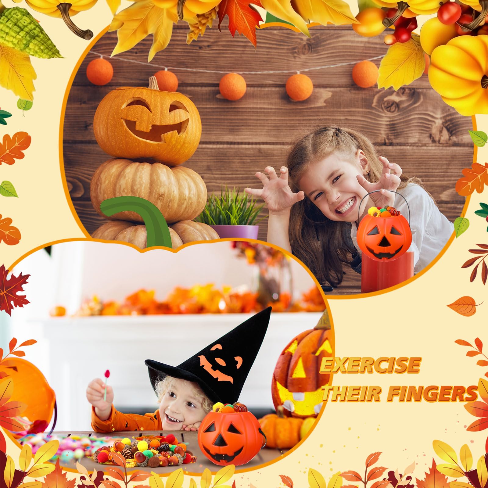 Snapklik.com : 149 Pcs Thanksgiving Sensory Bin Filler Fall Sensory Bin ...
