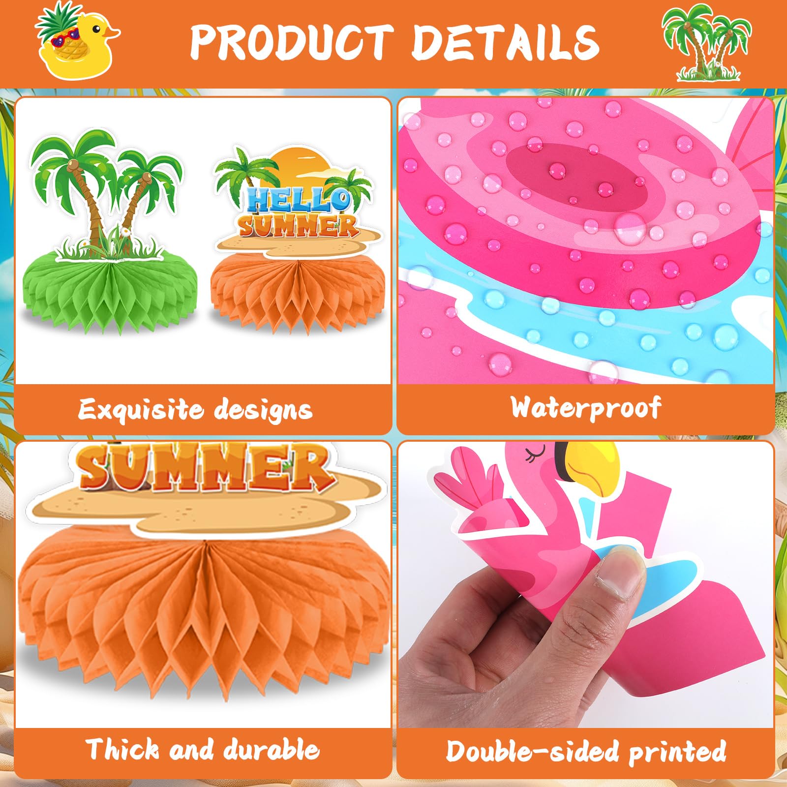 Snapklik.com : 12Pcs Schools Out For Summer Party Honeycomb ...