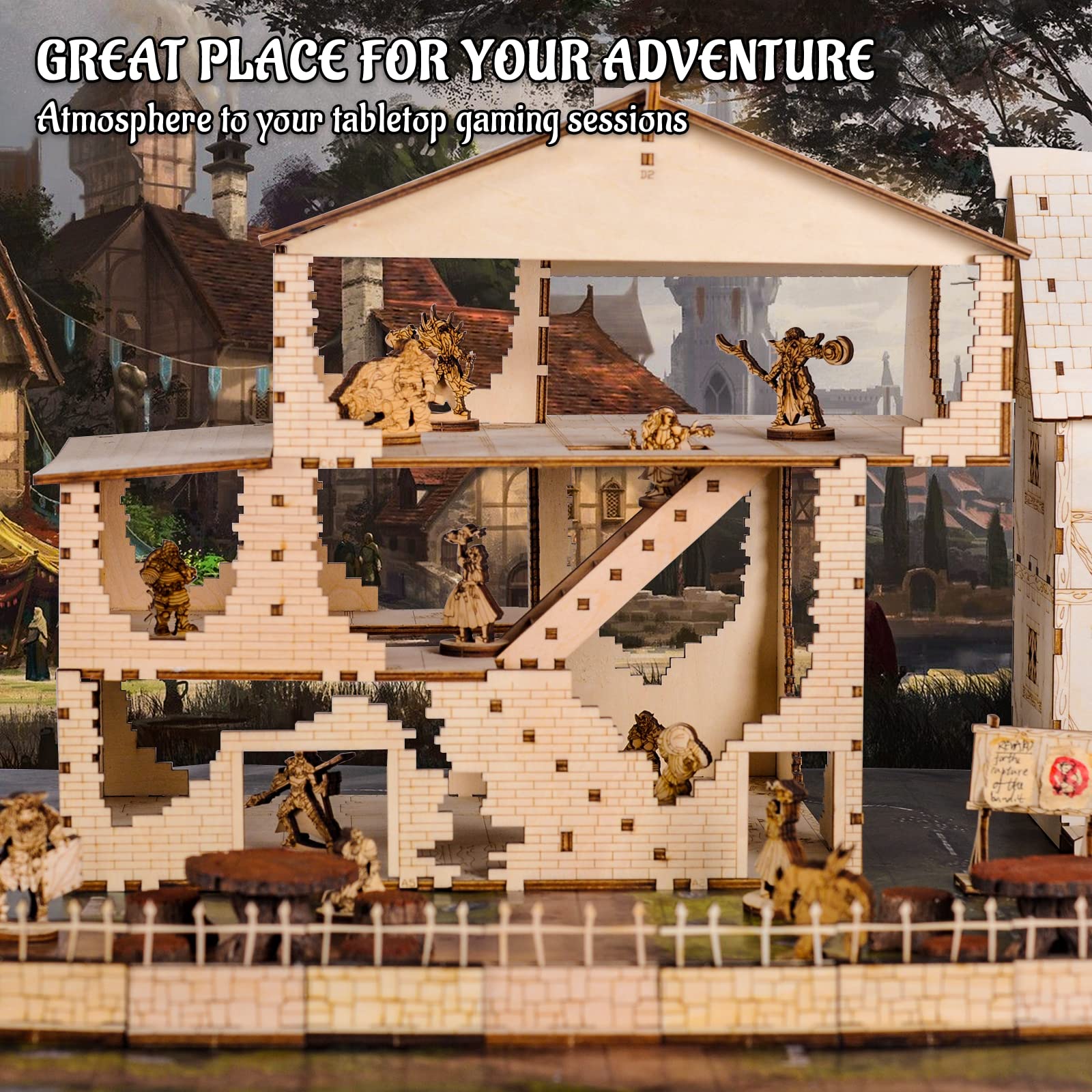 Snapklik.com : DND Tavern Terrain Wood Laser Cut 3D Fantasy Inn ...