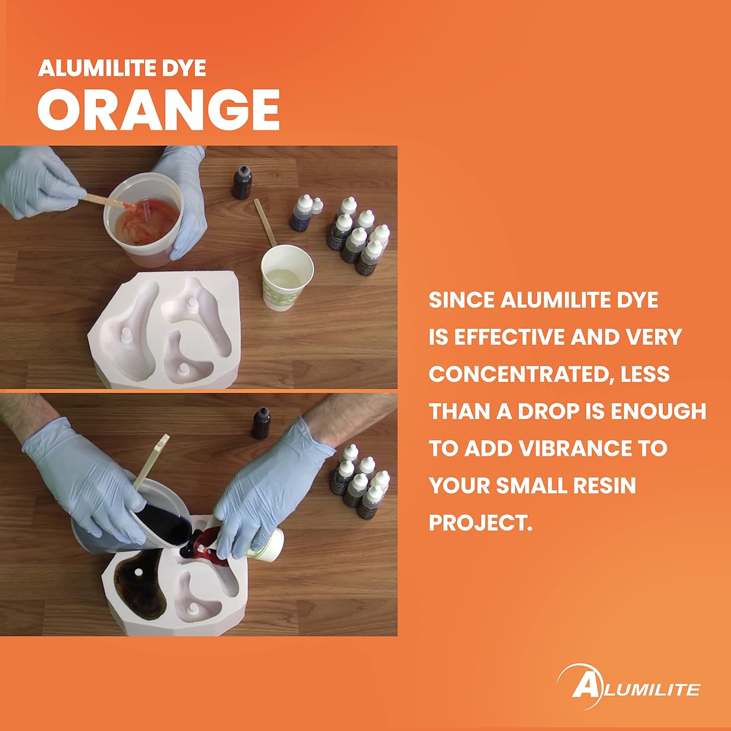 Buy Alumilite Dye Liquid Color Tint Orange (1 oz) Highly Concentrated ...