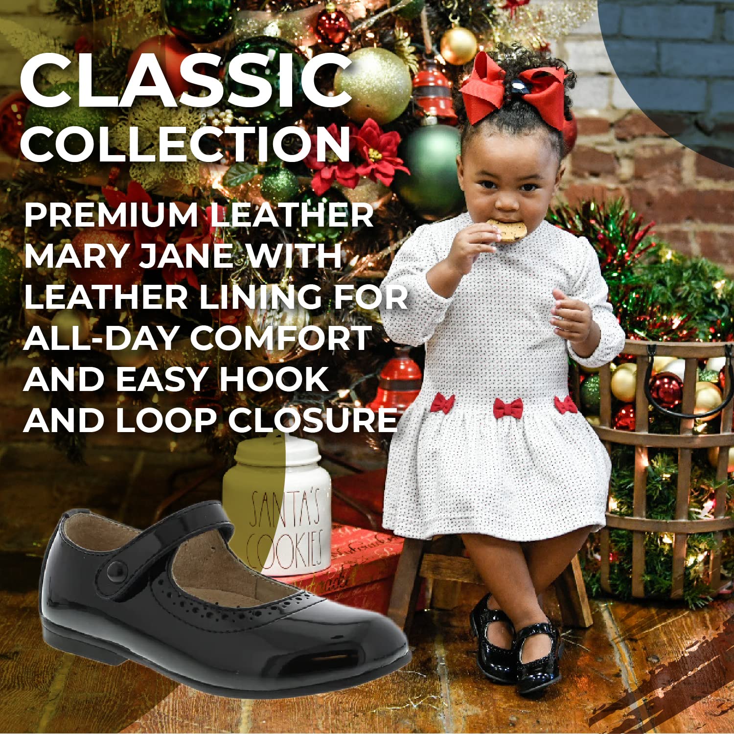 Snapklik.com : FOOTMATES Emma Patent Leather Mary Jane Girls Party ...