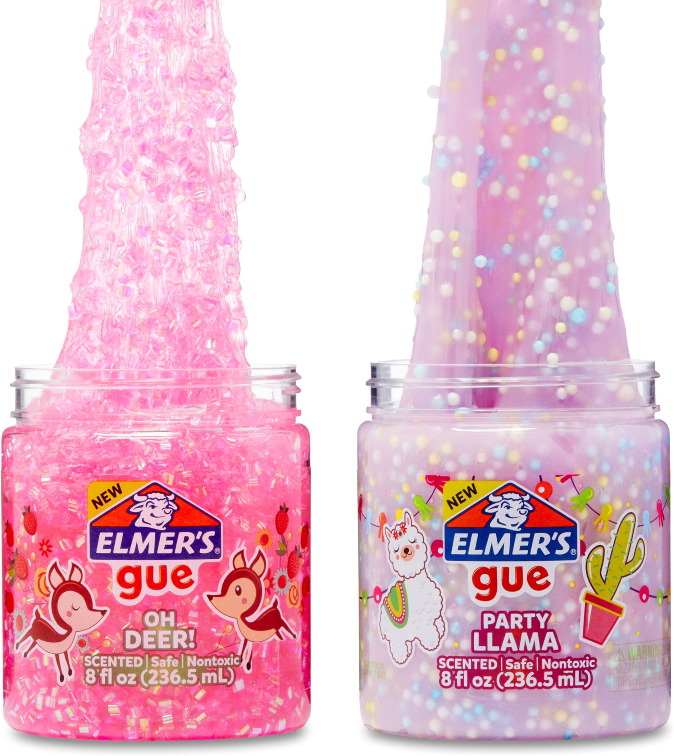 Elmer’s Fluffy Slime Kit - Includes Translucent Color Glue, Glitter ...