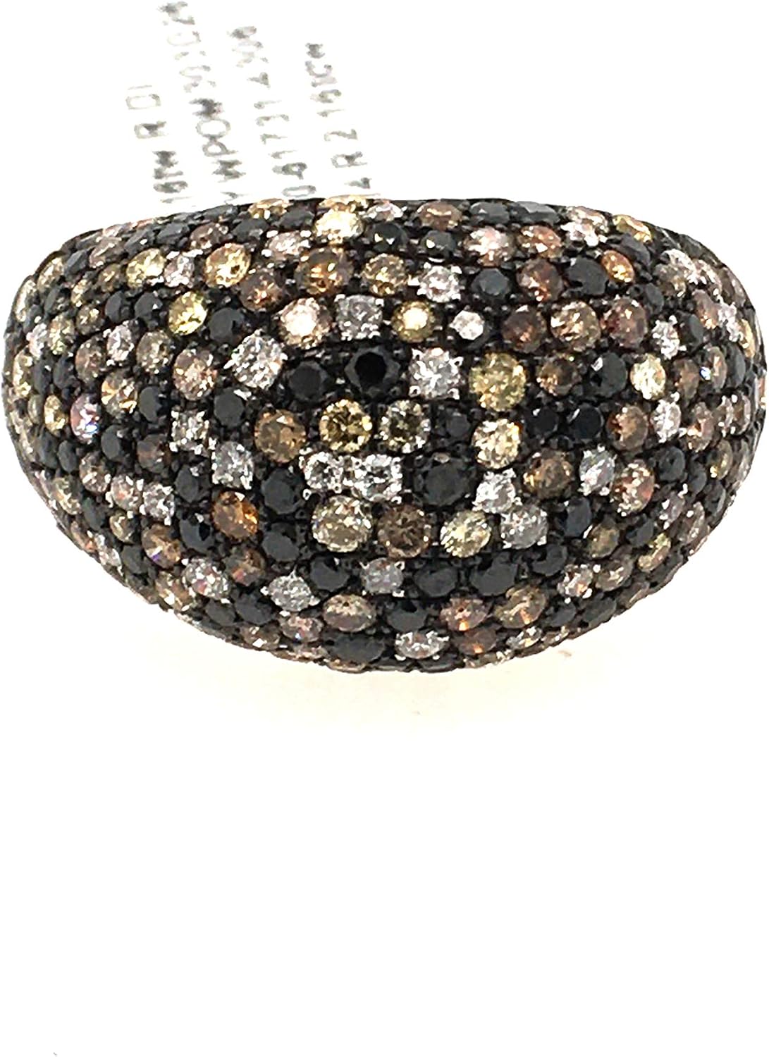 Amazon.com: Effy - Rose 14 Karat Fashion Ring with 2.16Tw Round Black ...