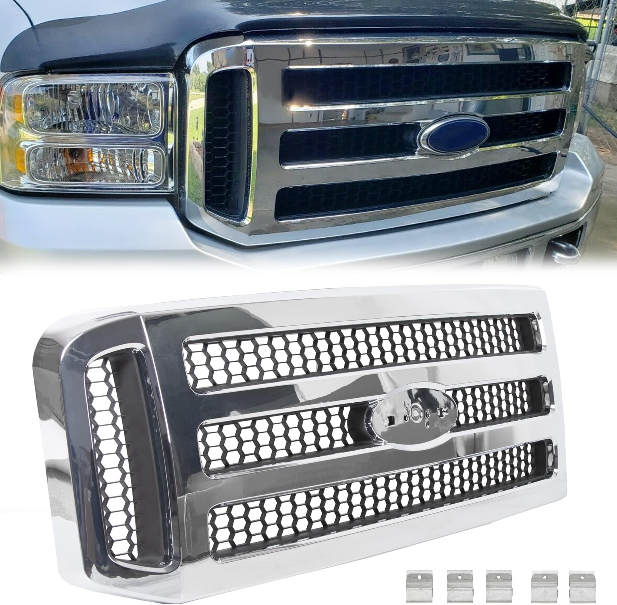 Amazon.com: Replacement Premium Plus Grille Mechanics Choice for 2008 ...