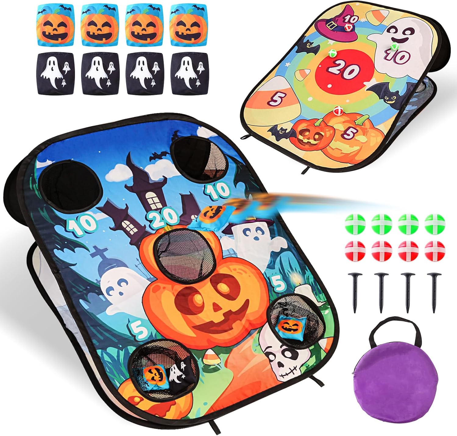 Amazon.com: ShyLizard Halloween Party Games, Halloween Theme Toss Game ...