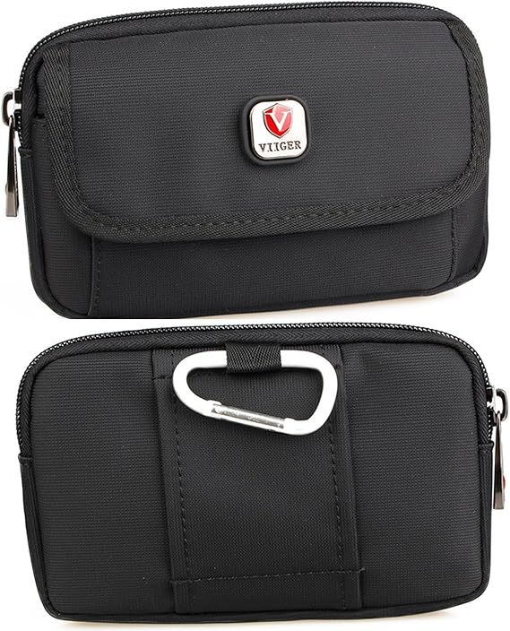Amazon.com: Canvas Dual Cell Phone Holster with Belt Loop Compatible ...