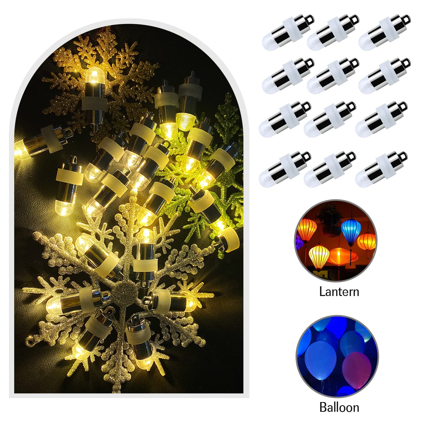 Snapklik.com : Aogist Mini Paper Lantern Lights, Waterproof Battery ...