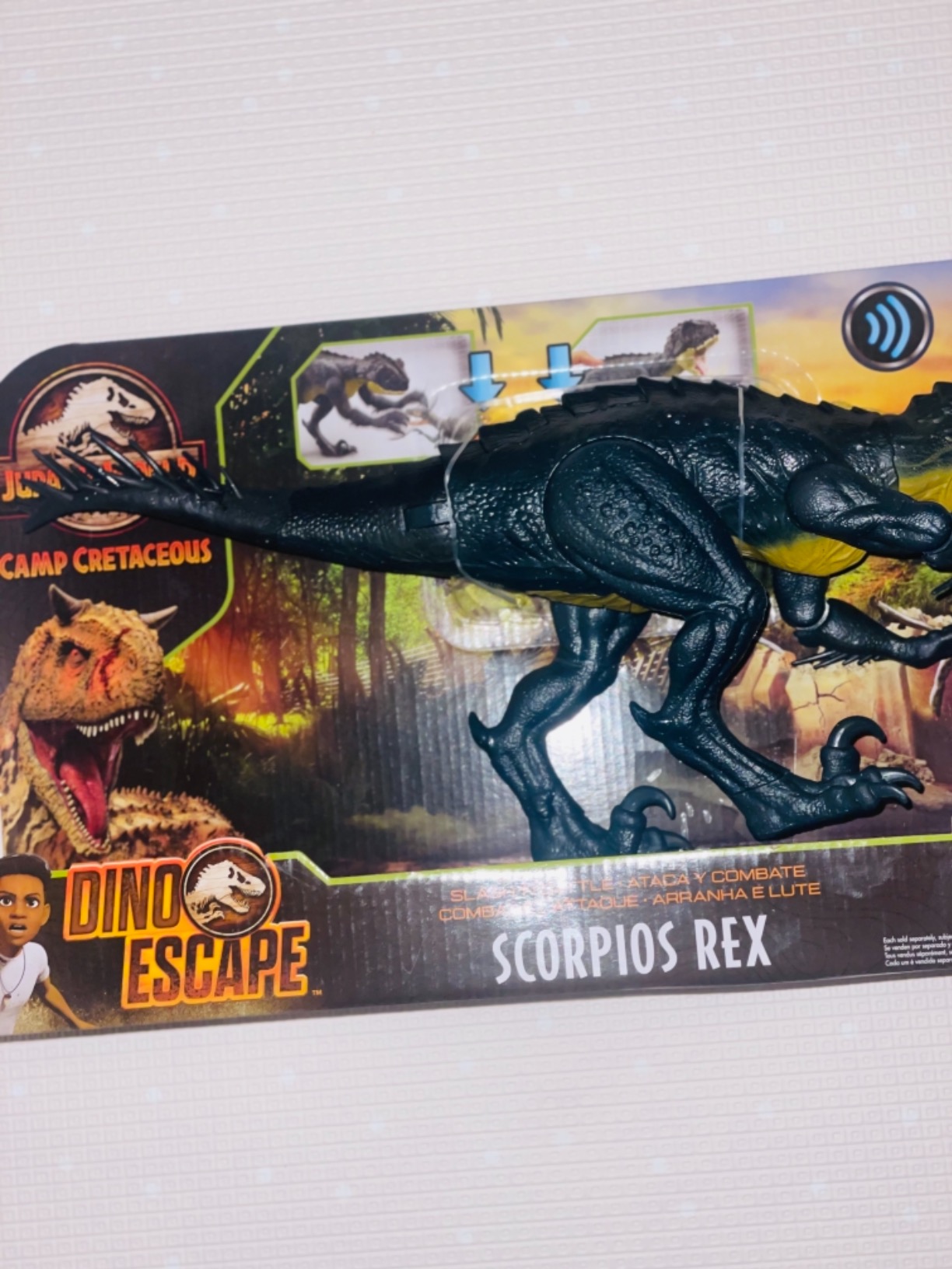 $5/mo - Finance Jurassic World Slash ‘N Battle Scorpios Rex Action ...