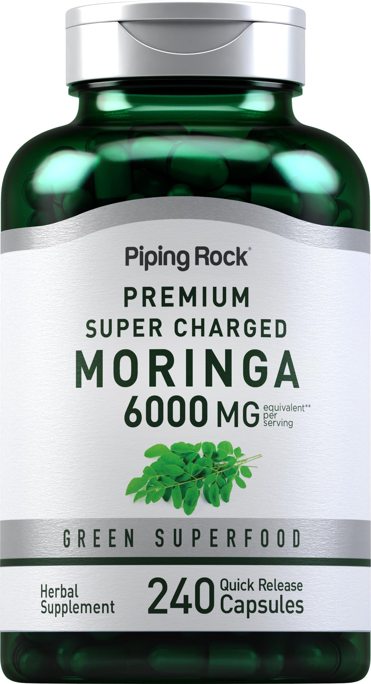 Amazon.com: Piping Rock Moringa Oleifera Capsules 6000mg | 240 Count ...