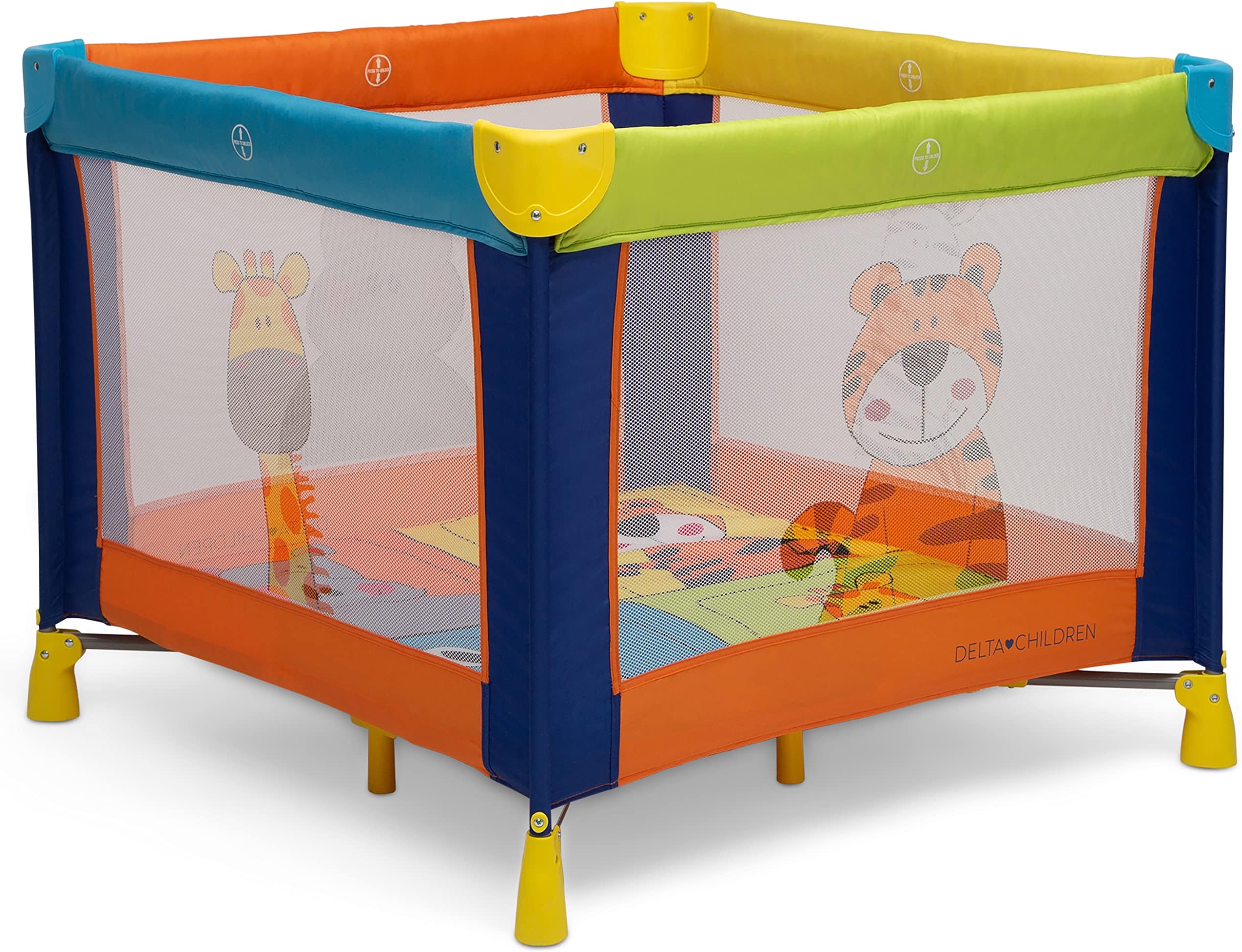 Amazon.com : VEVOR Baby Travel Crib and Play Yard, Folding Baby Playpen ...