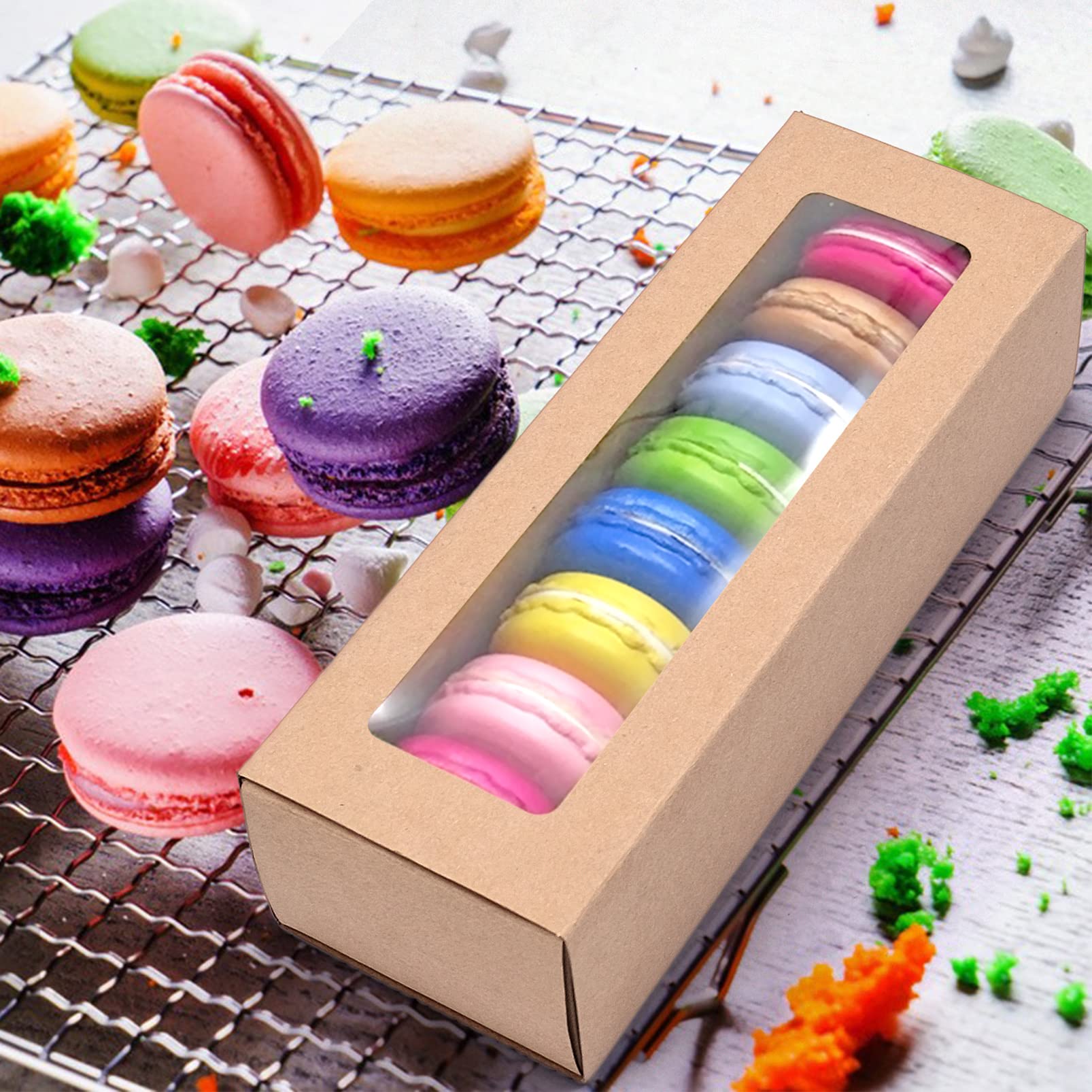 Cajas De Regalo Transparentes Para Macarons