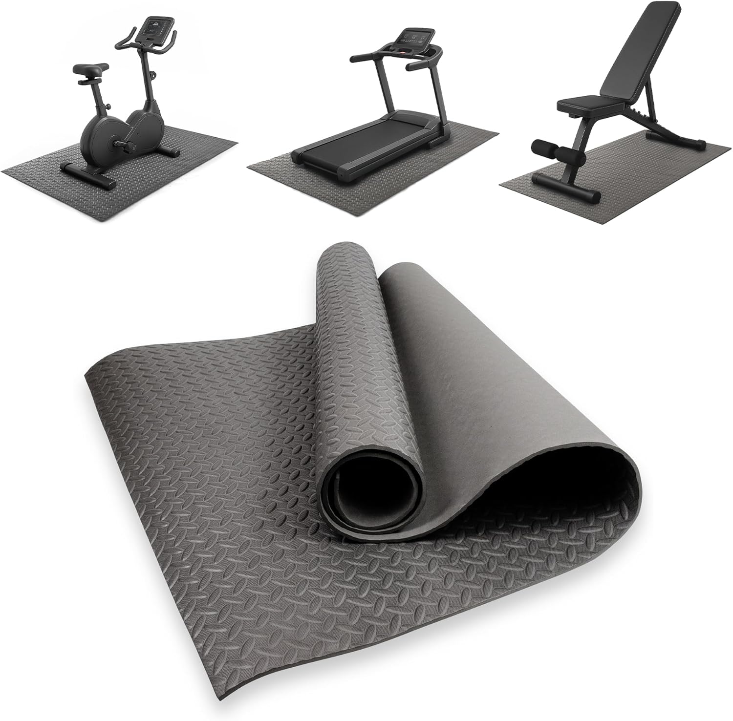 Phoenix Fitness Heavy Duty Exercise Equipment Mat – XL Tear-Resistant ...