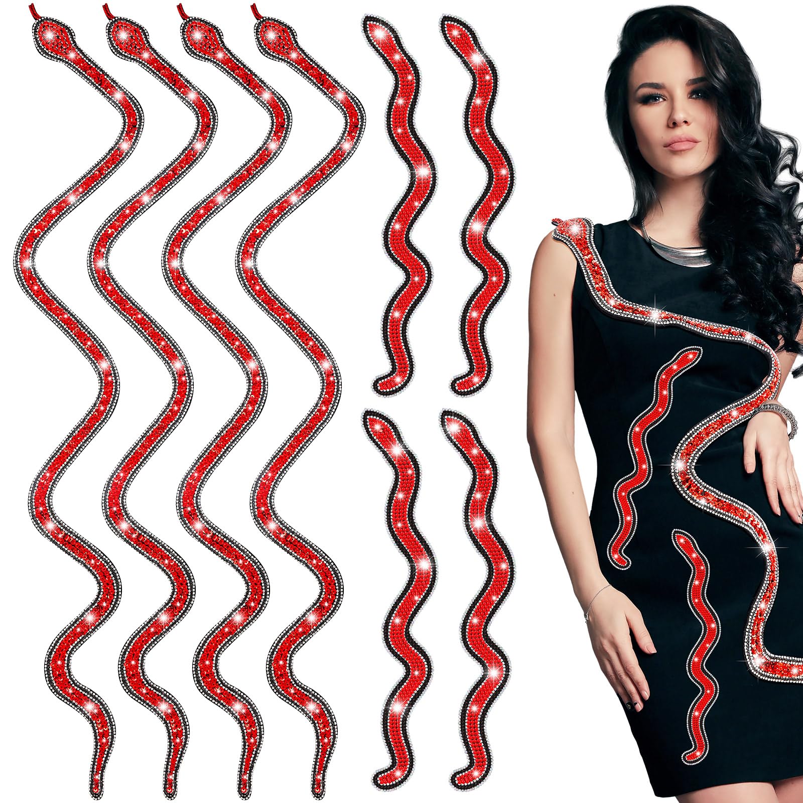 Amazon.com: Riceshoot 8 Pcs 38'' and 18'' Large Snake Shaped ...