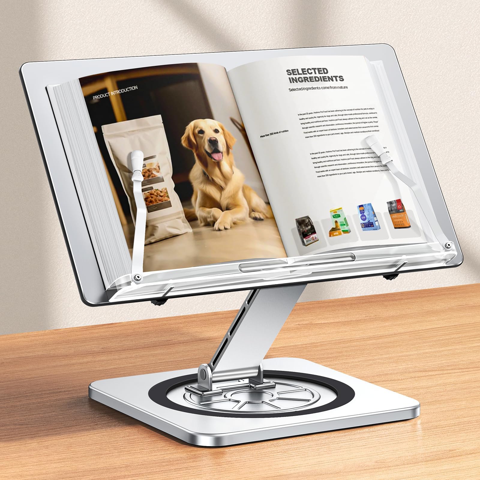 Amazon.com : SupeDesk Book Stand for Reading, Adjustable Book Holder ...