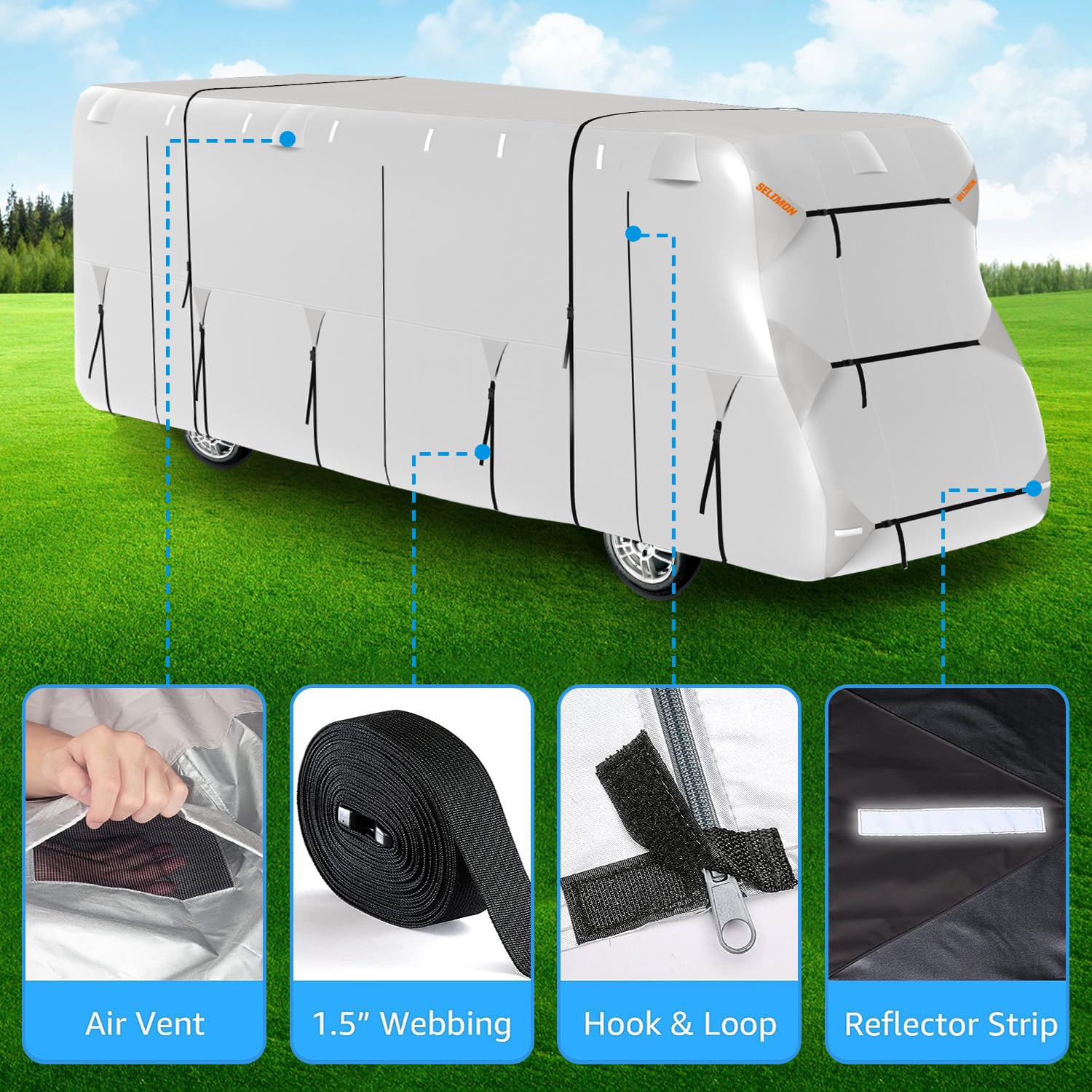 Snapklik.com : SELIMON 300D Top Class C RV Cover Rip-Resistent ...