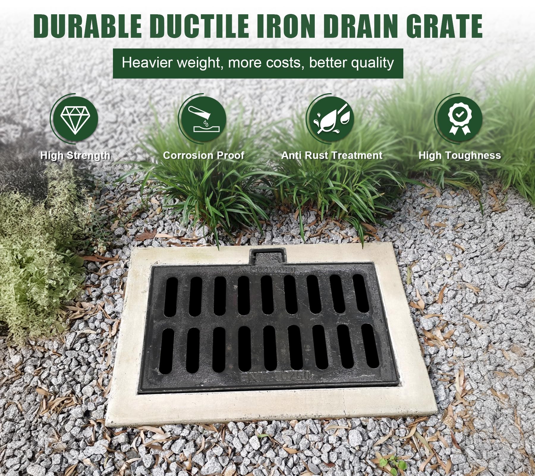 Cast Concrete Basin Drain