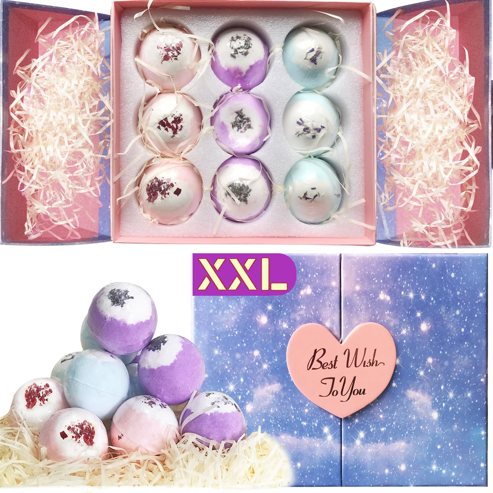 Amazon.com: Bath Bombs Gift Set & Skin of Dry Moisturize Bubble Bath ...