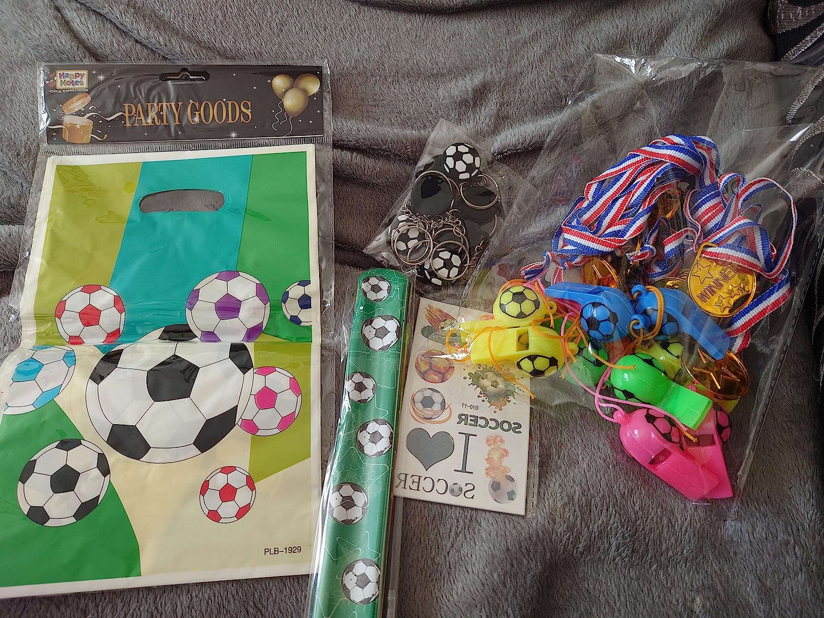 60pcs Football Party Bags, Football Party Bags Fillers Wristbands ...