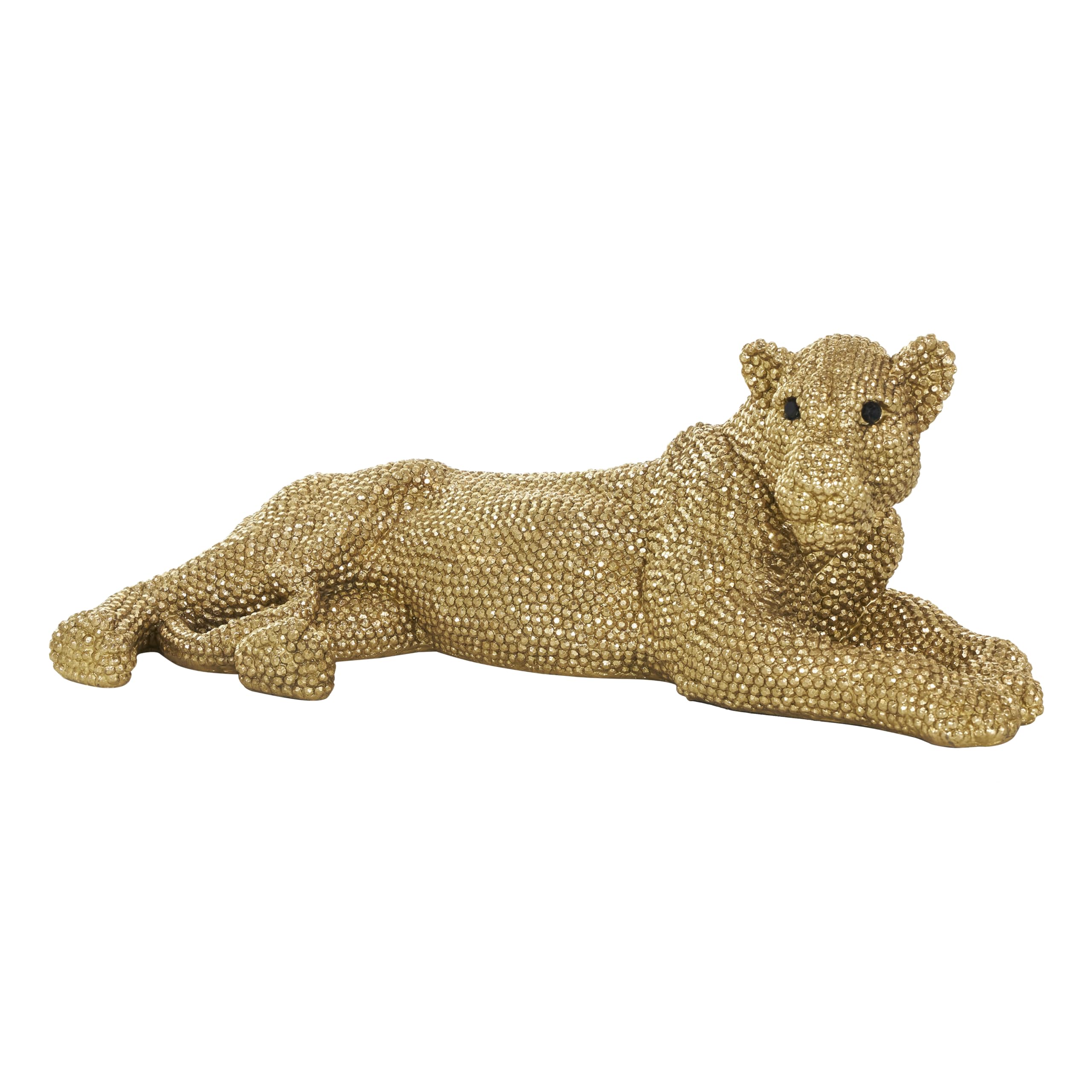 Amazon.com: Deco 79 Resin Leopard Decorative Sculpture Laying Floor ...