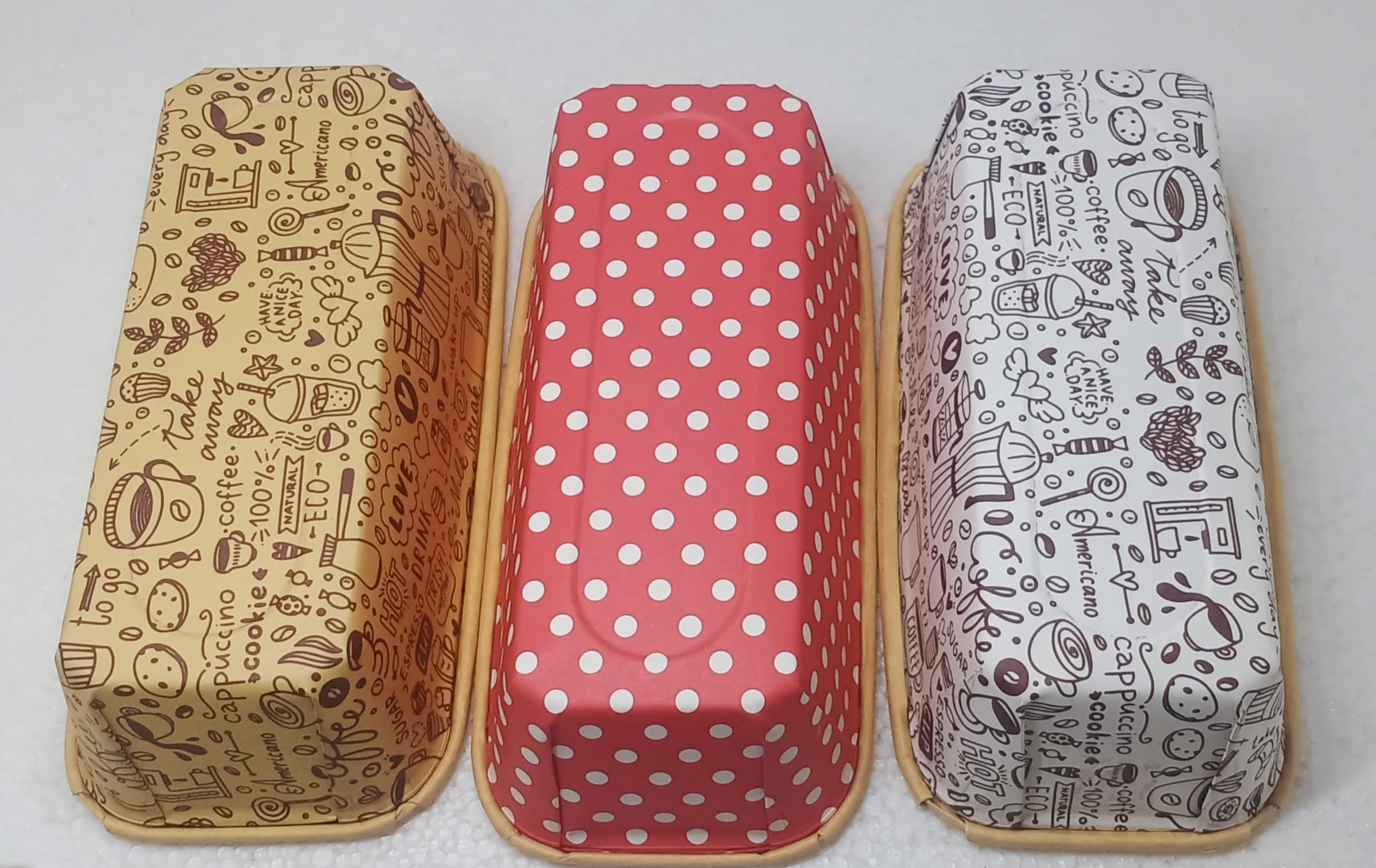 Buy Esslly Premium Non-Stick Paper Bar Cake Mould Tray - 15x6.5x5 cm ...