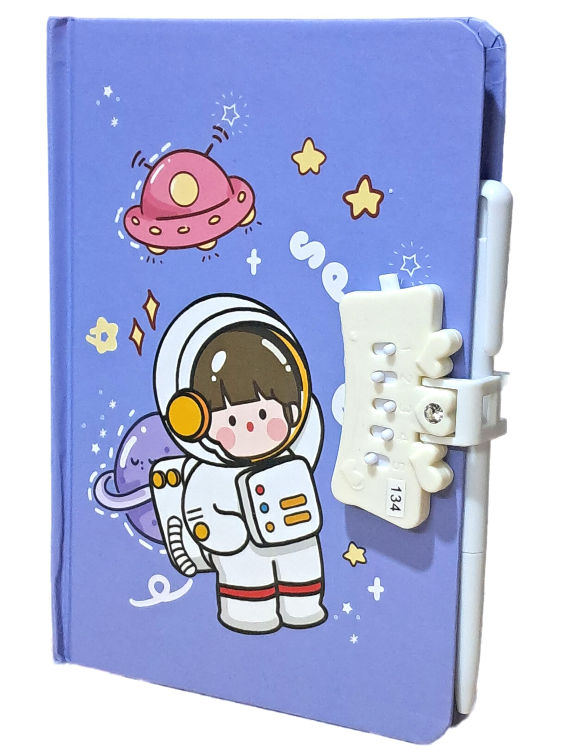 TECHNOCHITRA Space Astronaut Printed Secret Password Lock Diary For Kids, 160 Pages : Amazon.in ...