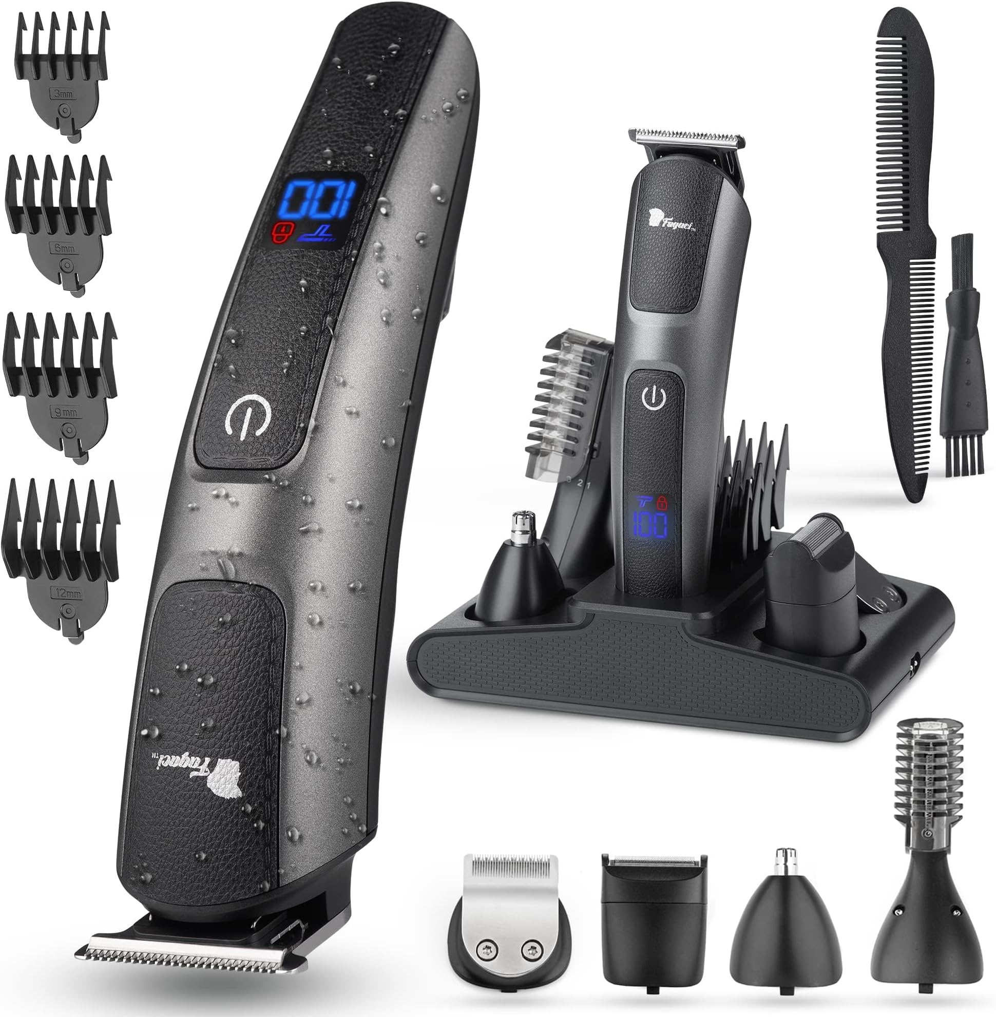 Amazon.com: Fagaci Gentle with Skin 5 in 1 Hair Trimmer, Waterproof ...