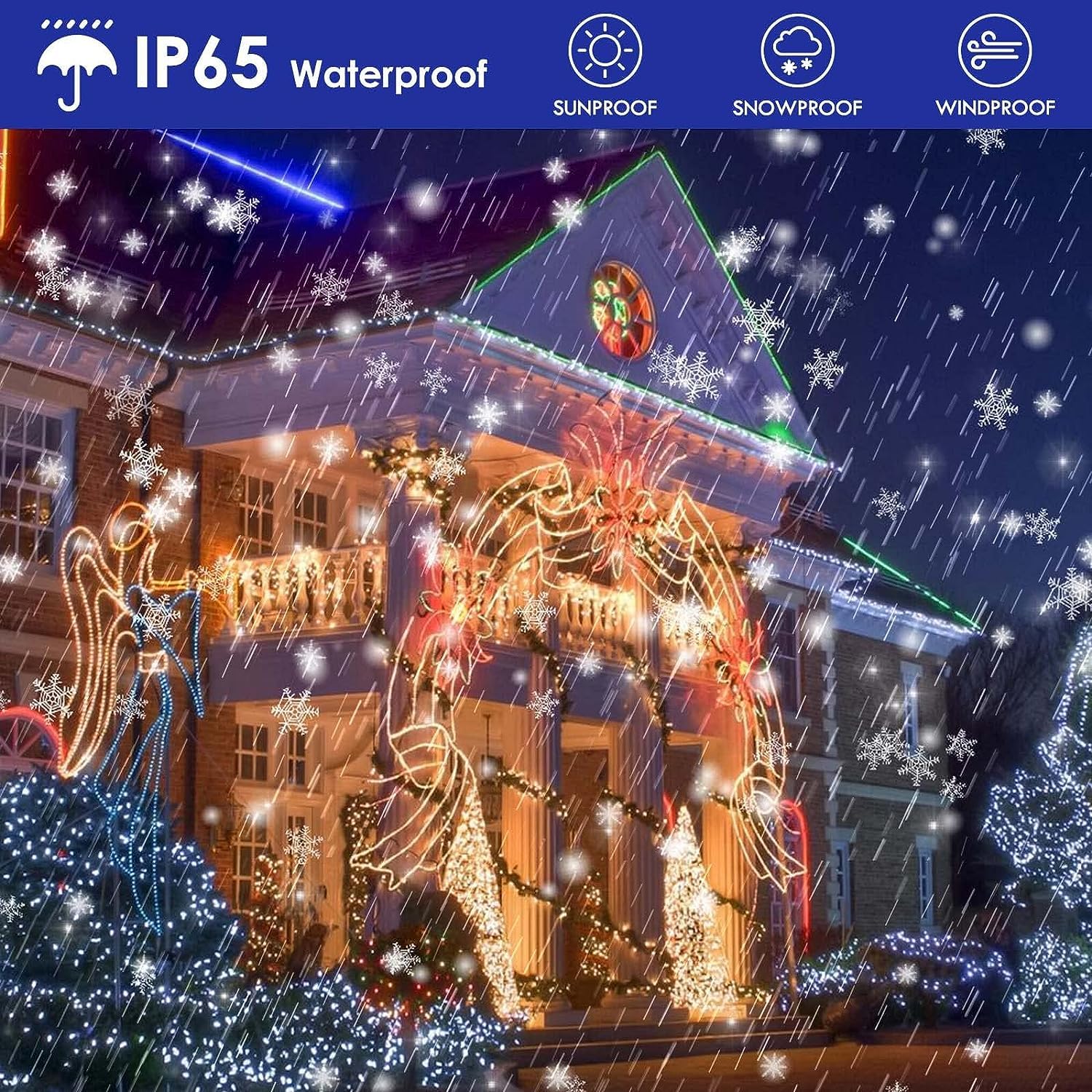Snapklik.com : Color Changing 2-Pack Each 85FT Solar Christmas Lights ...
