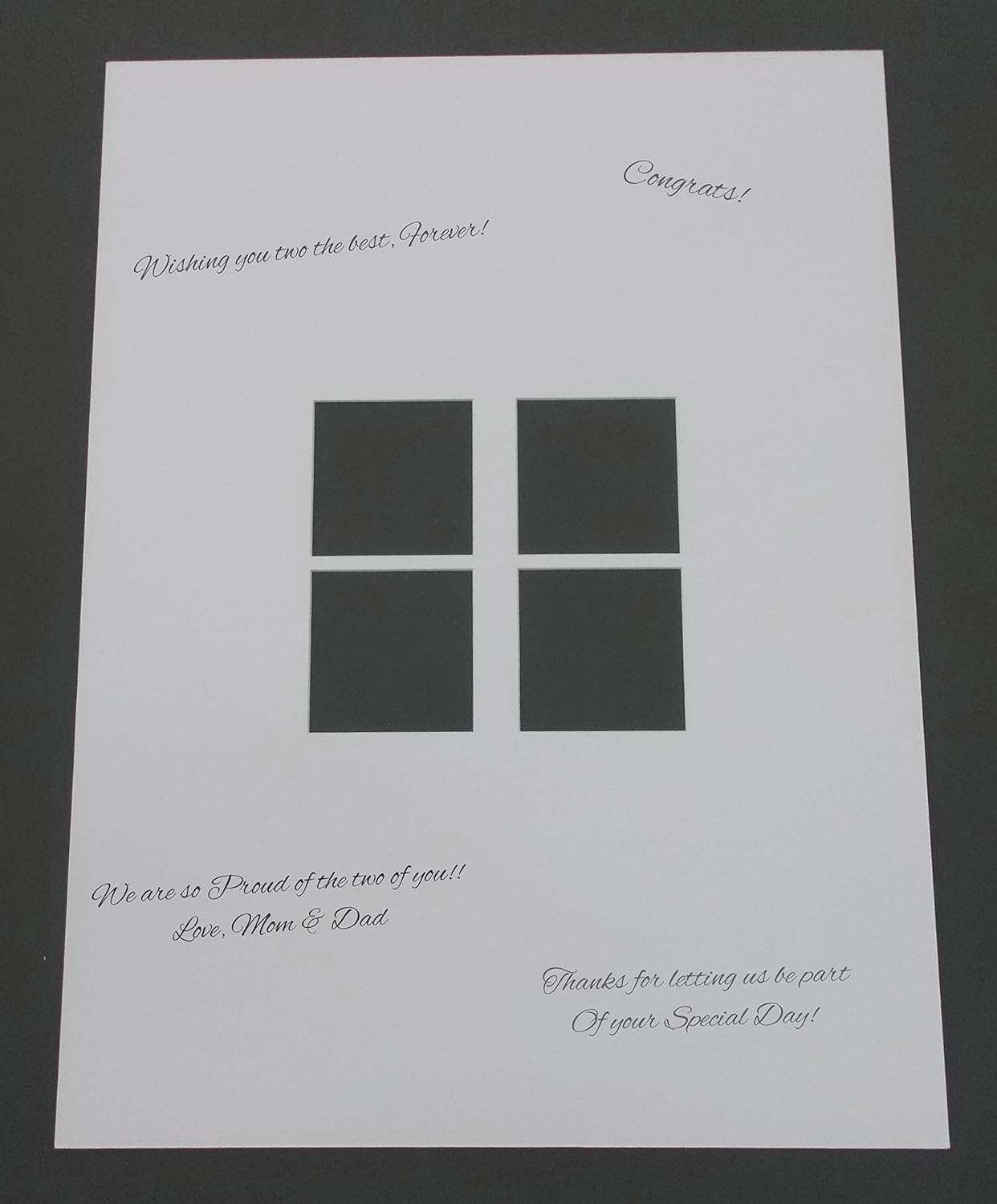 Amazon.com - 16x20 White Signature and Autograph Picture Mat for (4 ...