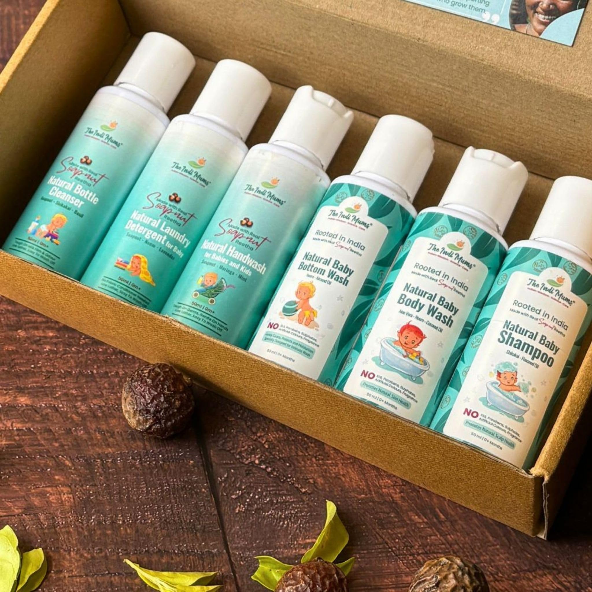 Buy The Indi Mums Natural Baby Care Travel Pack | Handwash, Laundry ...
