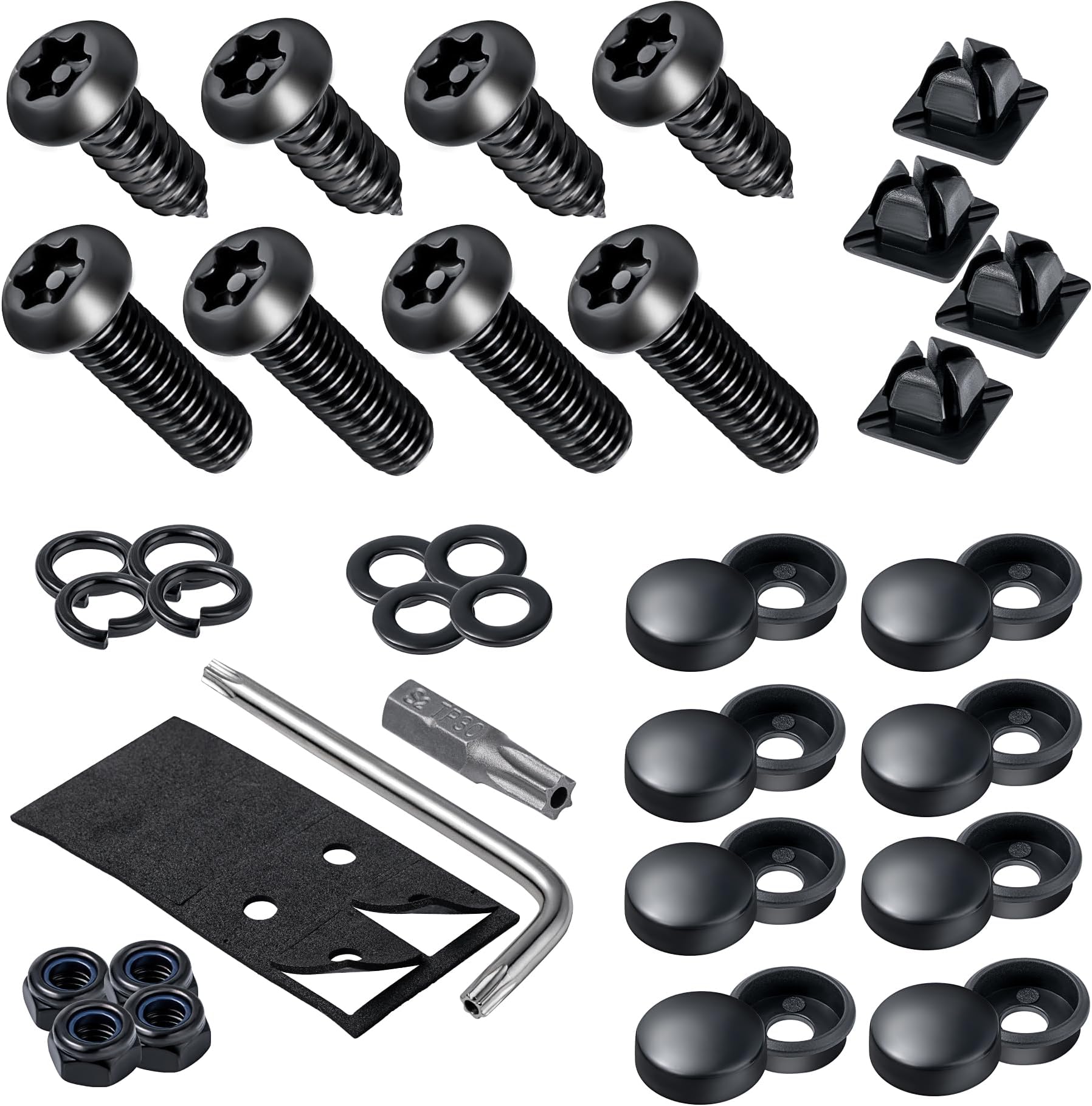 Amazon.com: Dorman 49258 License Plate Screw Kit, 4 Pack : Automotive