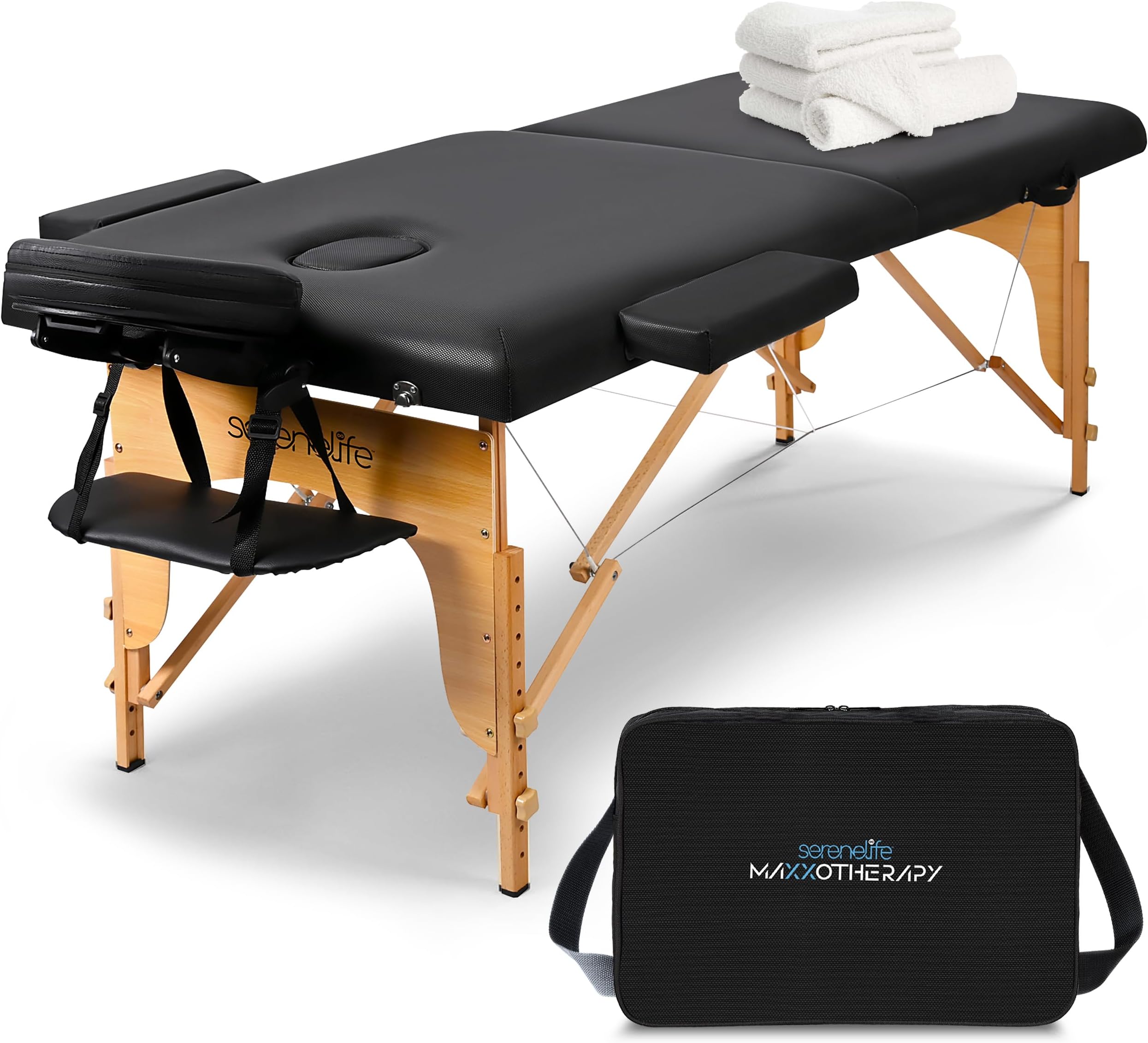 Amazon.com: SereneLife Portable Massage Table, Professional Adjustable ...