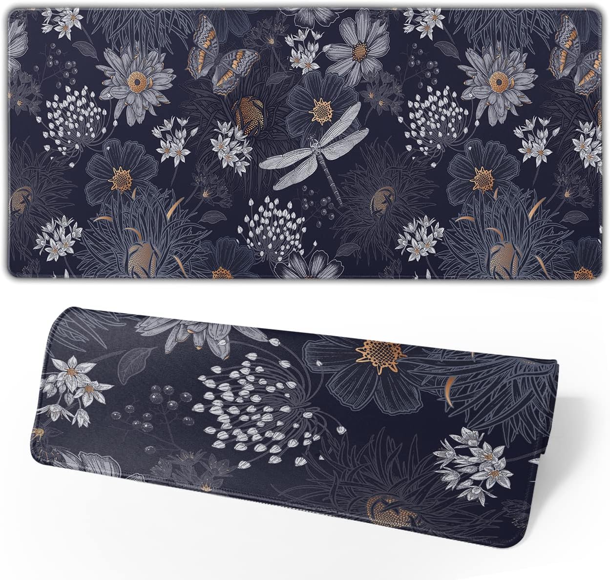 Amazon.com : Brecoy Floral Gaming Mouse Pad Plants Large Mouse Pad ...