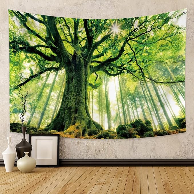 Nature Forest Thick Tree Wall Tapestry Large 3D Print Wall Art Hanging ...