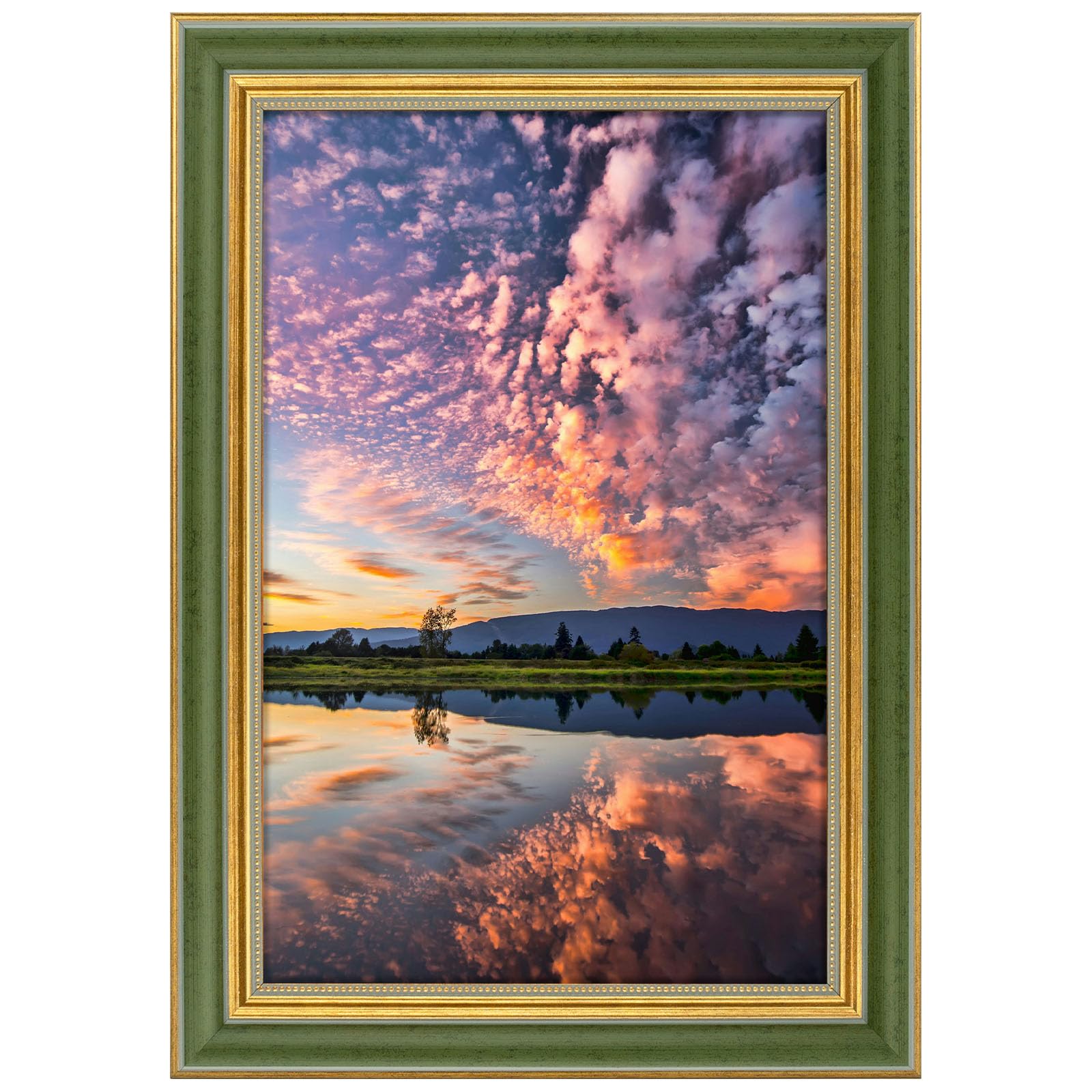 Amazon.com - Space Art Deco, 8x12 Ornate Picture Frame without Mat for ...