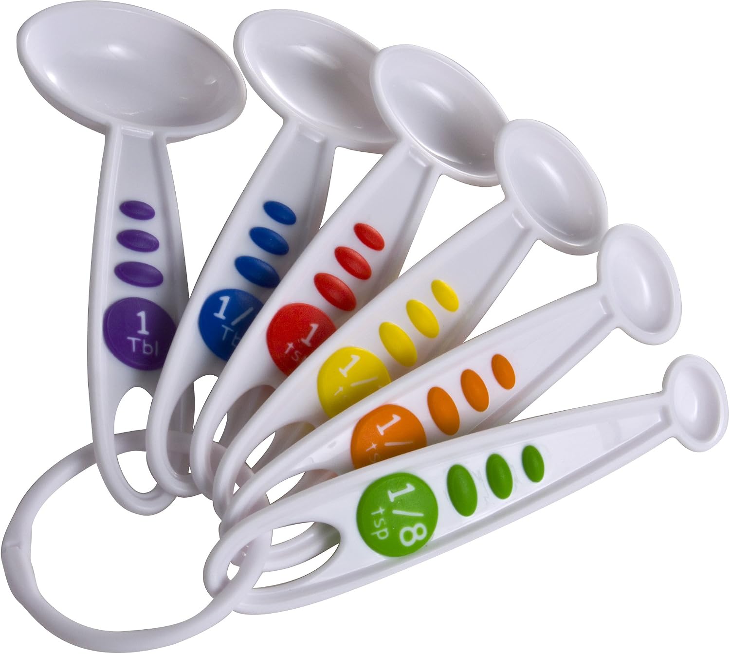 Amazon.com: Curious Chef Kids Cookware - 6-Piece Measuring Spoon Set I ...