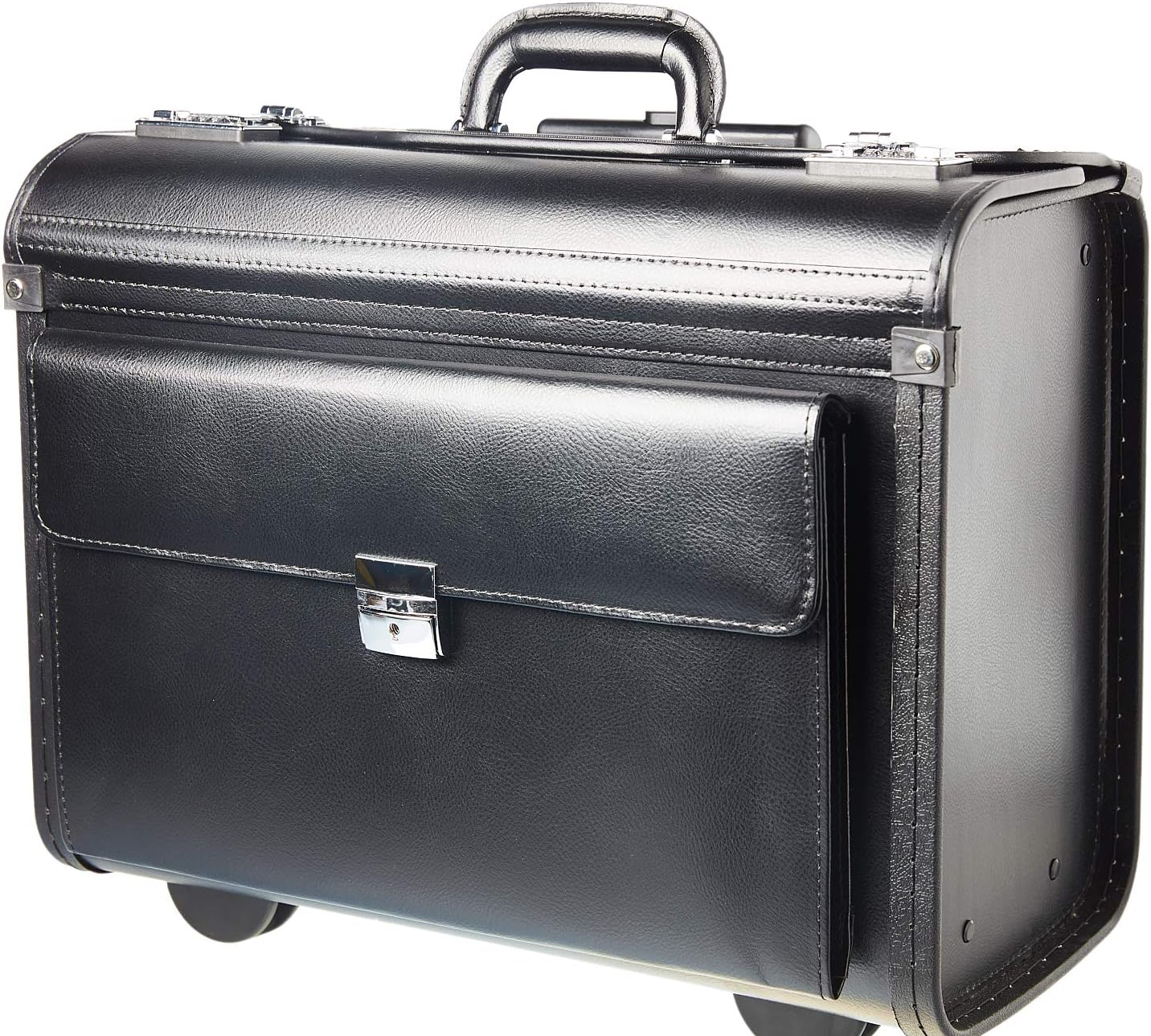 Tassia Bonded Leather Pilot Case – Front Pocket Lock Protection ...
