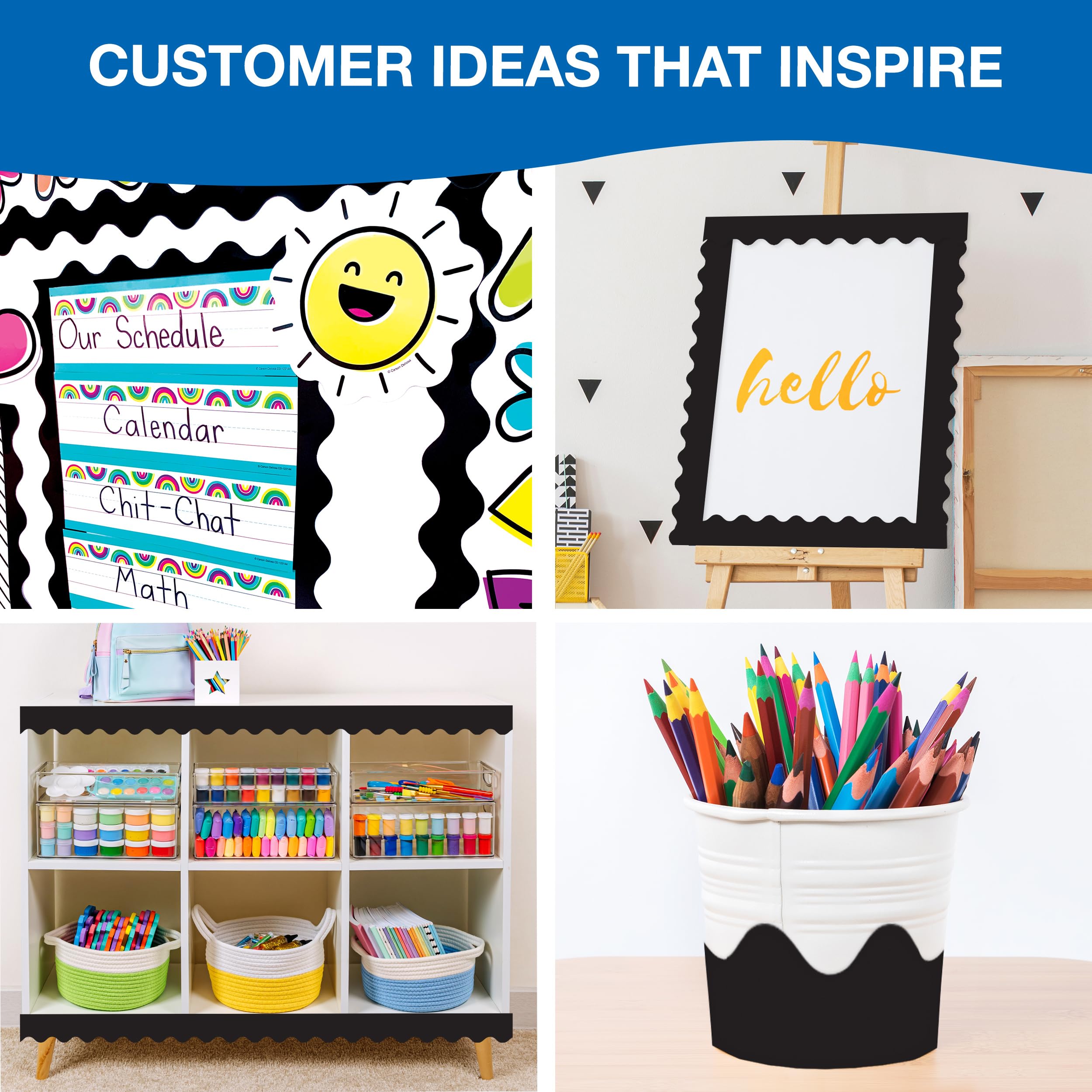 Snapklik.com : Carson Dellosa Education 65Ft Of Black Bulletin Board ...