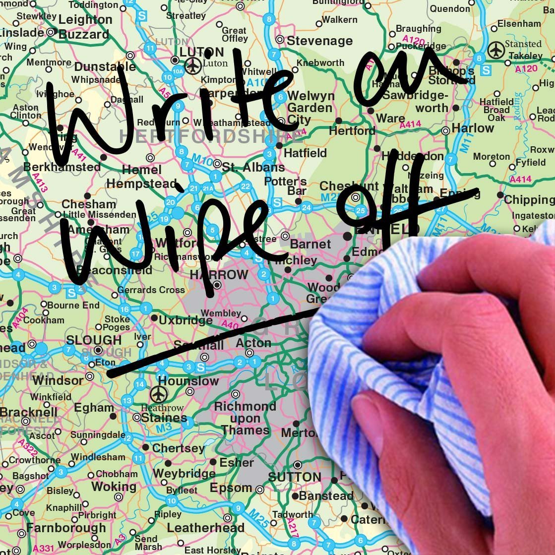 UK Roads Wall Map - Laminated Large Wall Map - 120cm X 83cm - Clearly ...