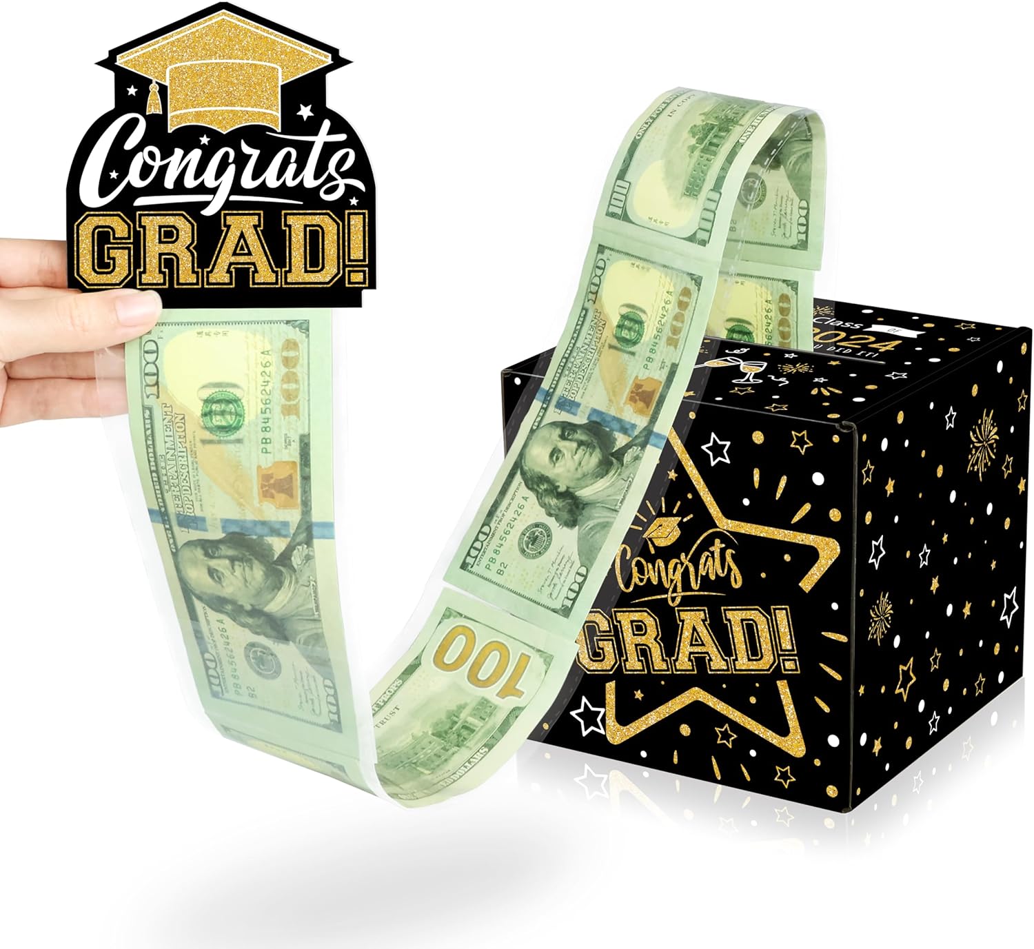 Amazon.com: Graduation Money Box for Cash, Surprise Grad Money Pull Box ...