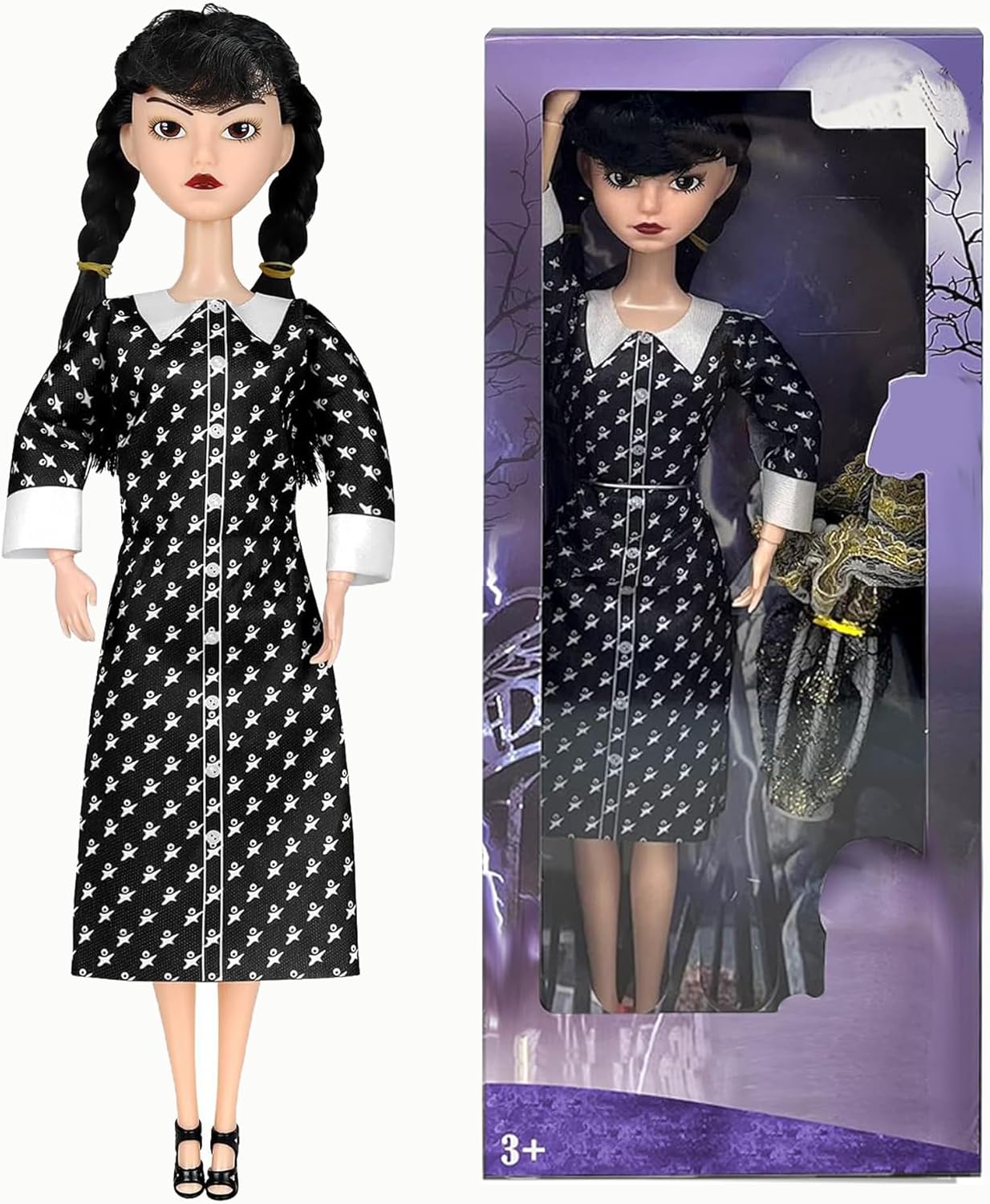 Amazon.com: DANONI 11.5 Inch Addams Doll, Addams Doll Gifts for Xmas ...