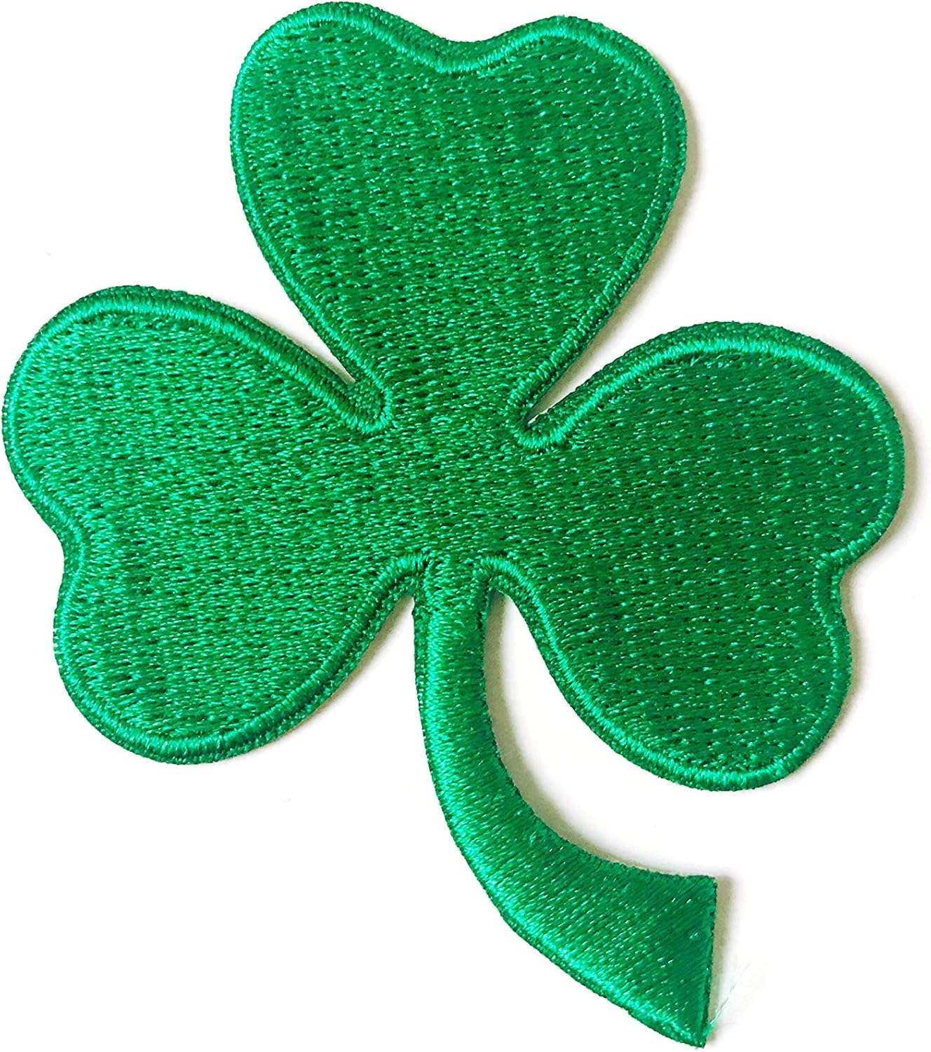 Amazon.com: TH Three Leaf Clover Green Shamrock Applique Embroidered ...