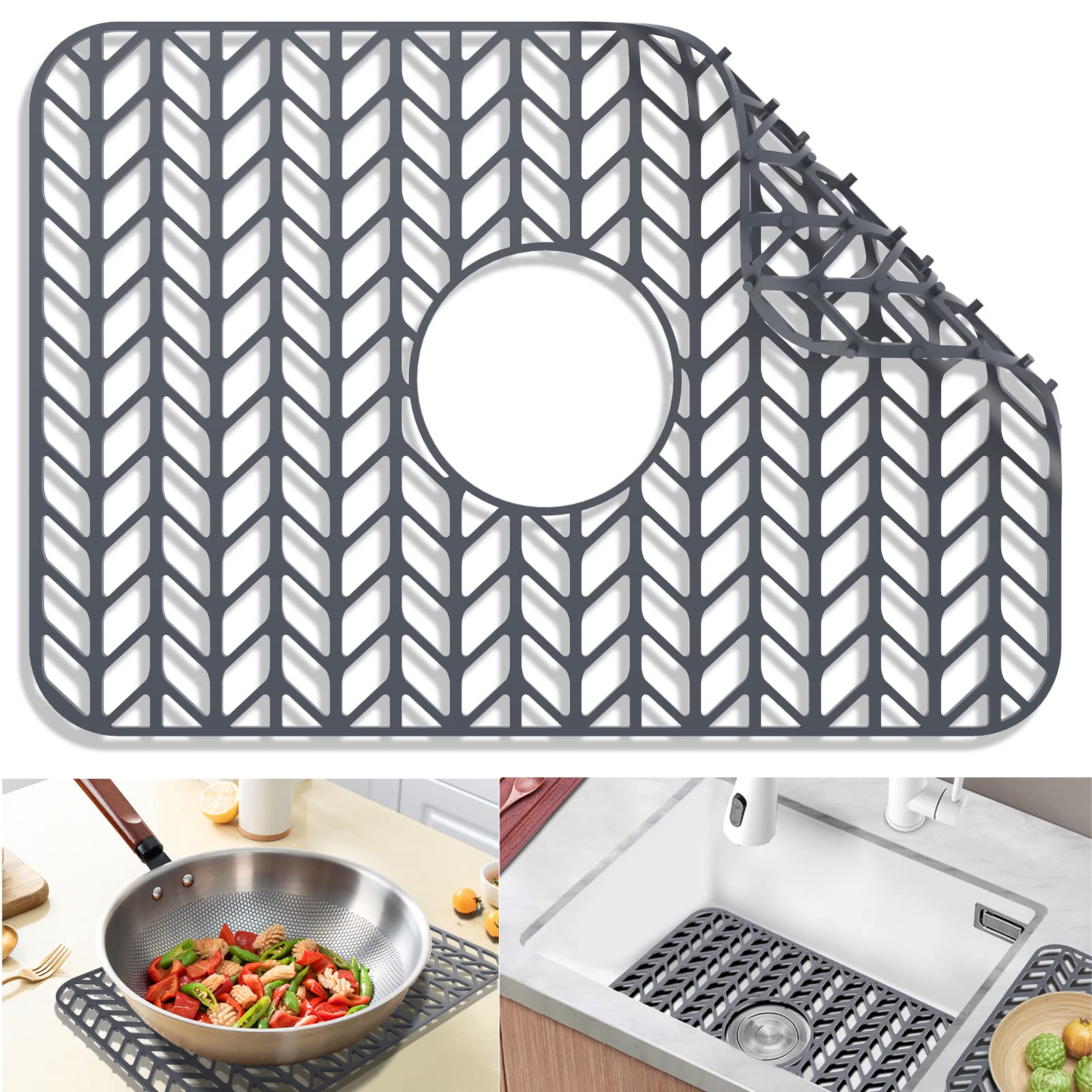 Amazon.com: JOOKKI Sink Protectors for Kitchen Sink 16x12 & 18x12 ...