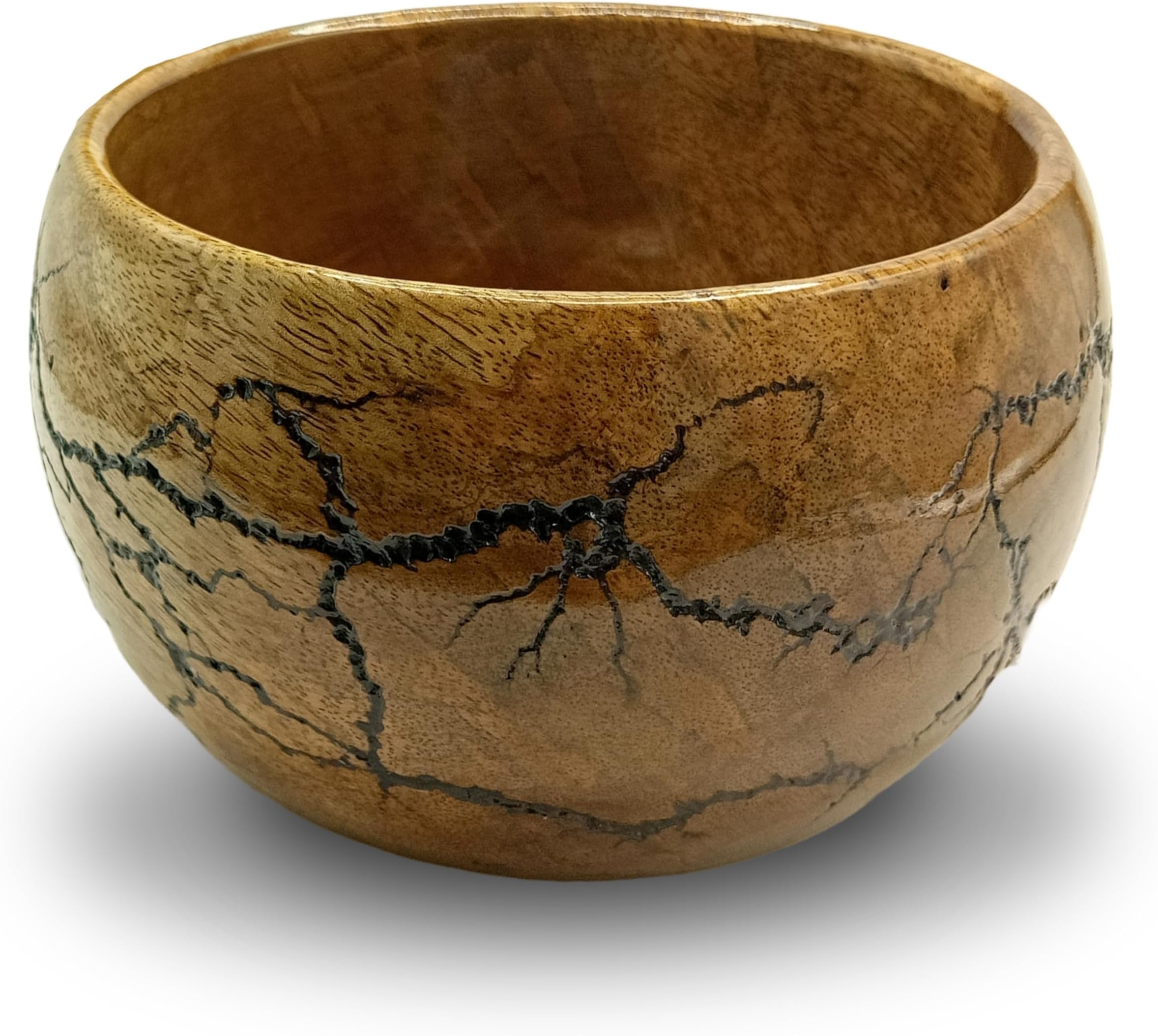 Amazon.com | S.B.ARTS Serving Bowl with Lid - Handmade Carved Mango ...