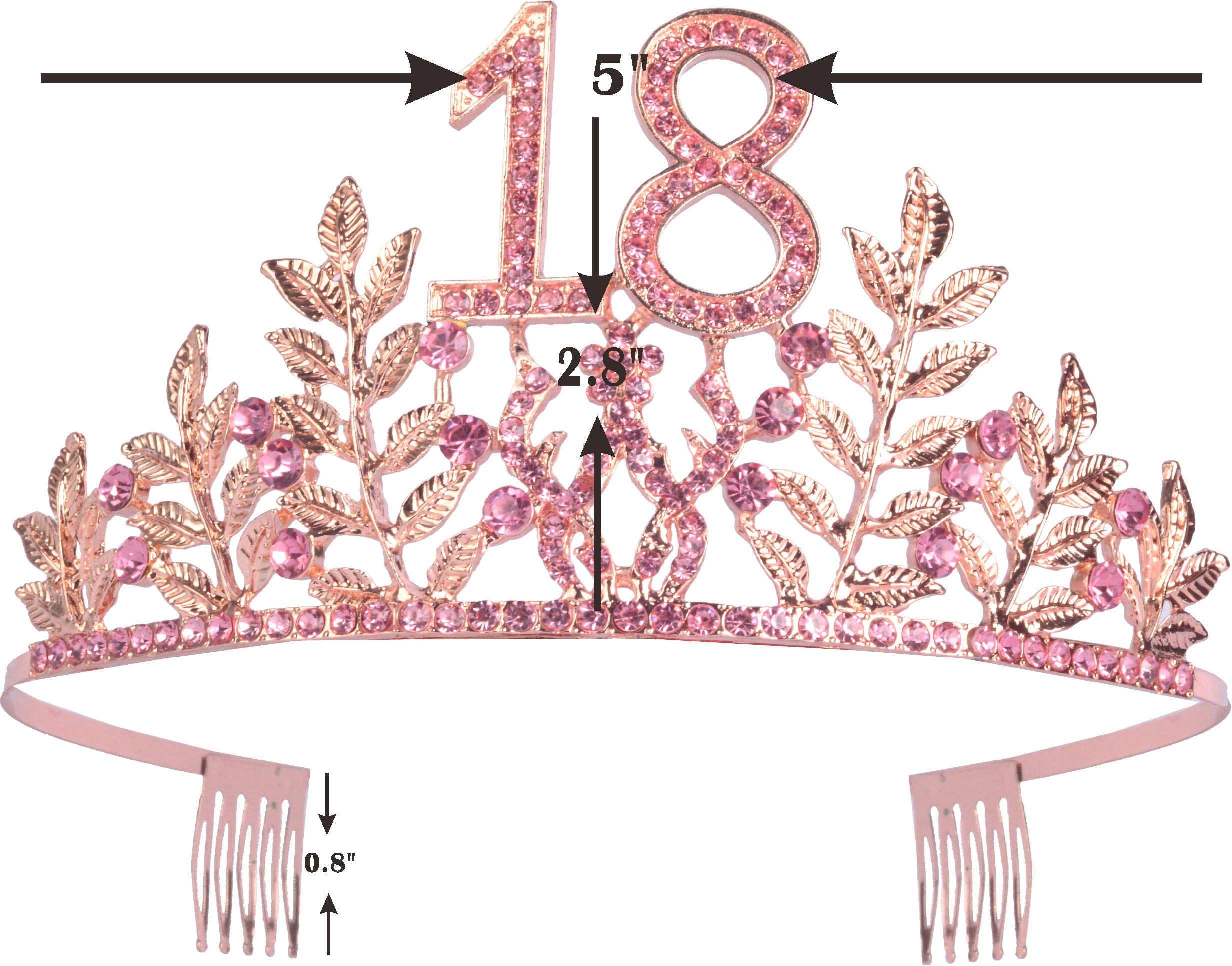 18th Birthday Gifts for Girls, 18th Birthday Tiara and Sash, 18 ...