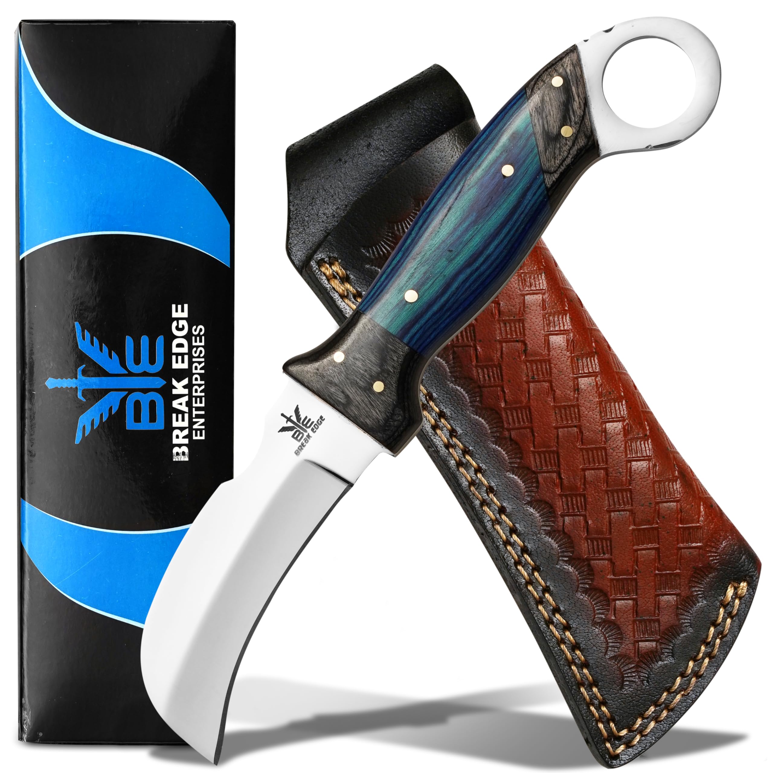 Amazon.com: BE BREAK EDGE Handmade Hawkbill knife, lineman steel knife ...