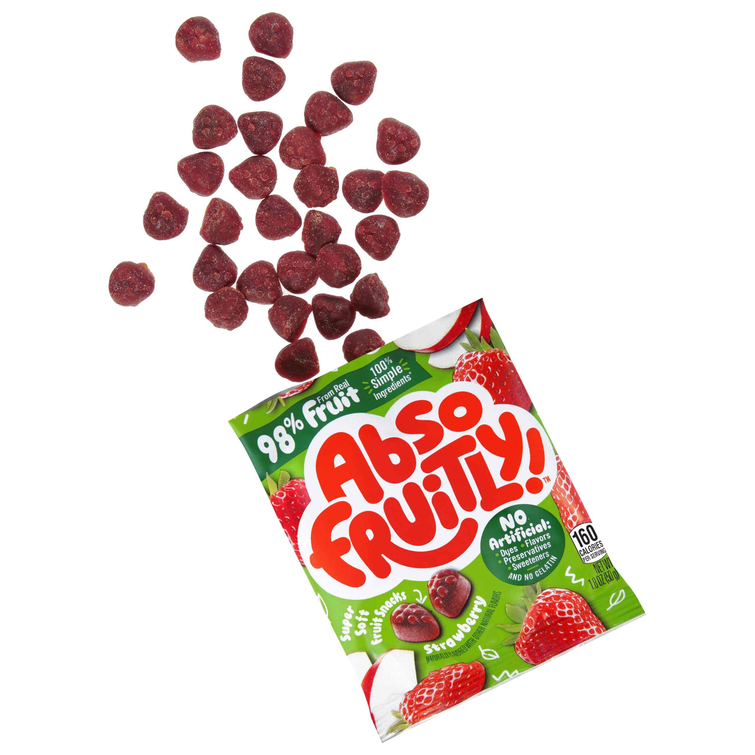 Snapklik.com : Absofruitly 98% Real Fruit Snacks, Deliciously Sweet ...