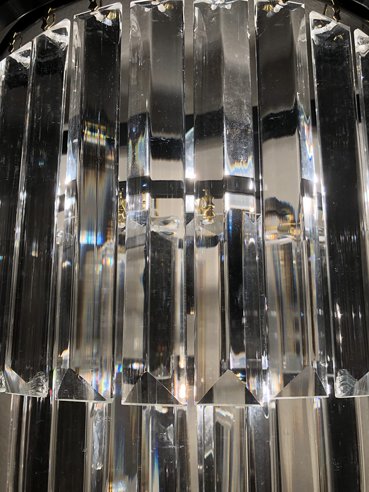 $17/mo - Finance Viksroeo Gold Crystal Wall Sconce Modern 4-Tiers ...