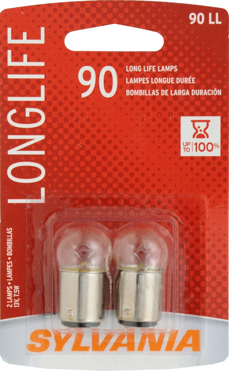 Amazon.com: SYLVANIA 90 Long Life Miniature Bulb (Contains 2 Bulbs ...