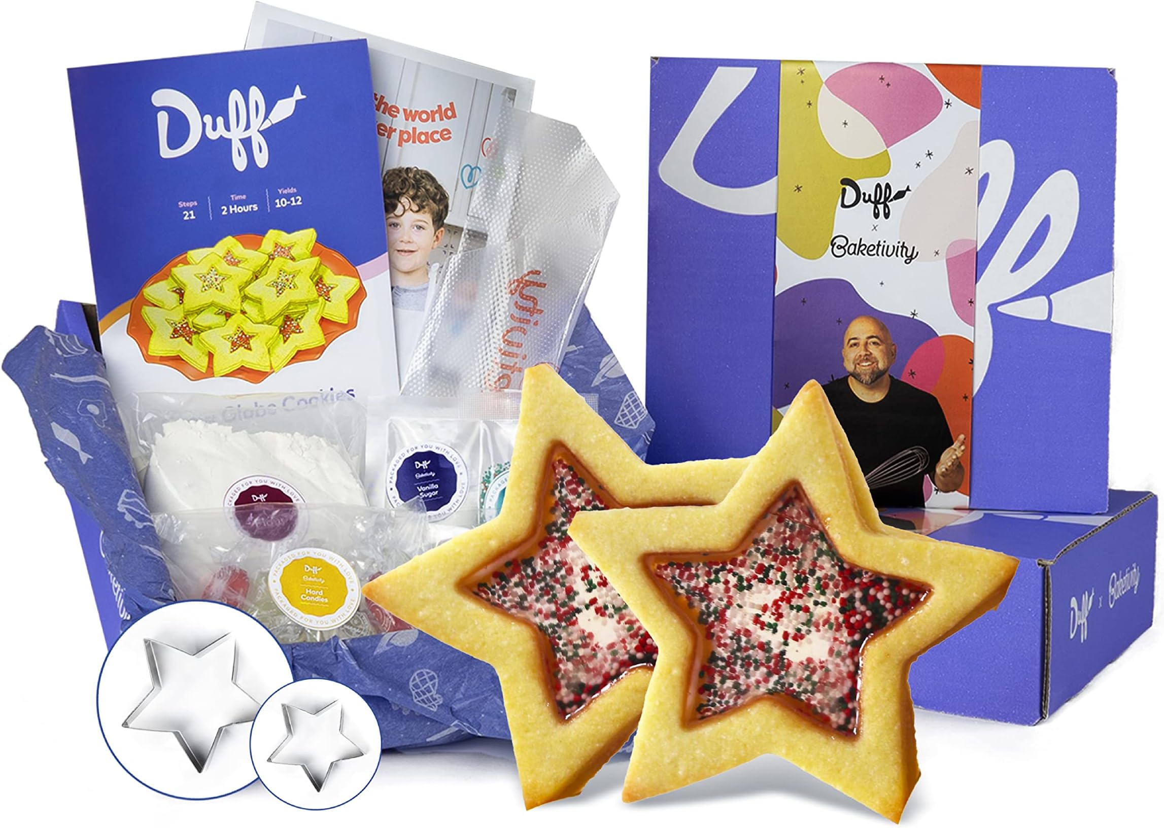 Amazon.com: Baketivity Snow Globe Cookies Baking Kit - Duff Goldman ...