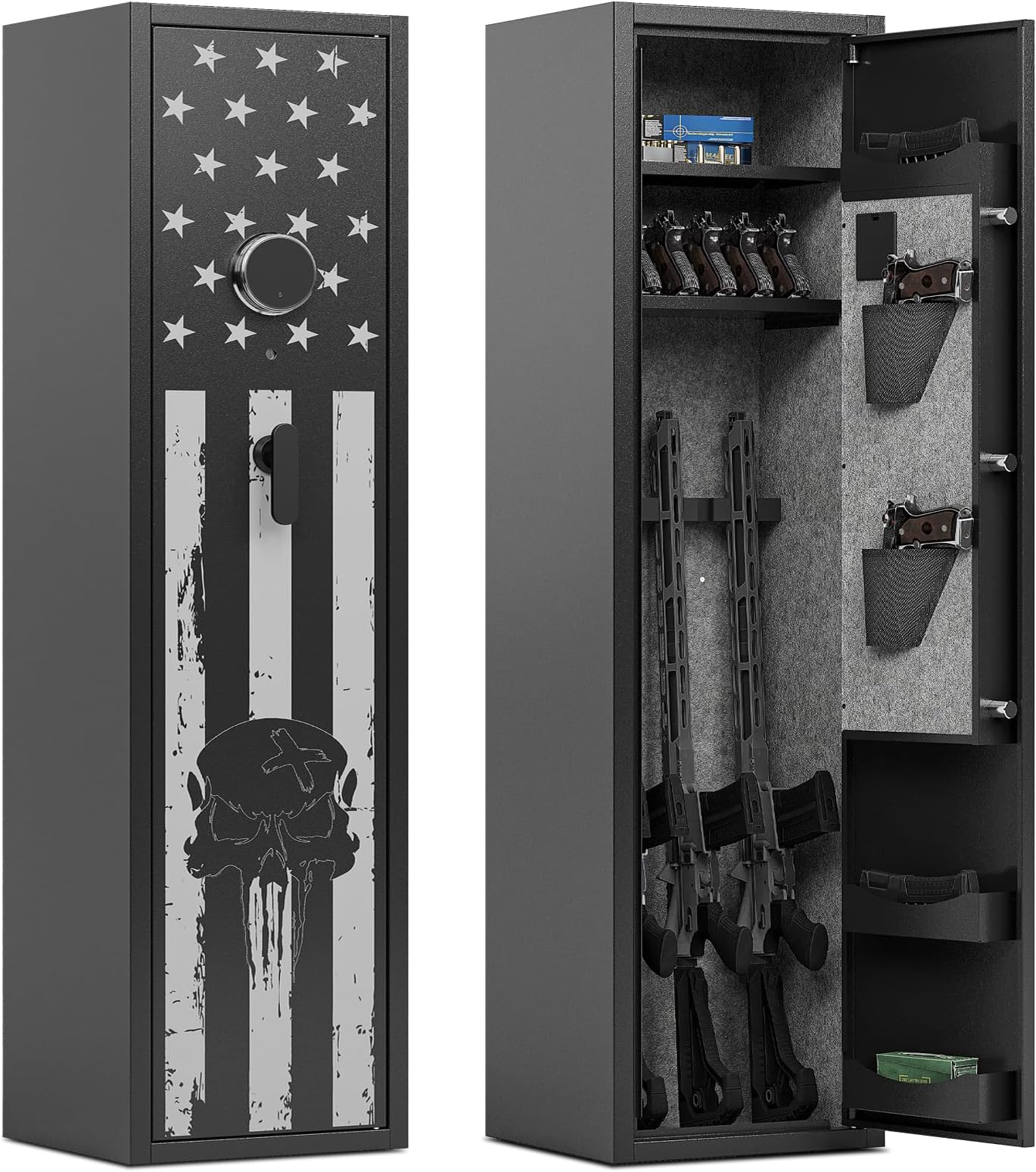Amazon.com: Xyvaly [No Assembly Required] 2-4 Gun Safe, Gun Safe for ...